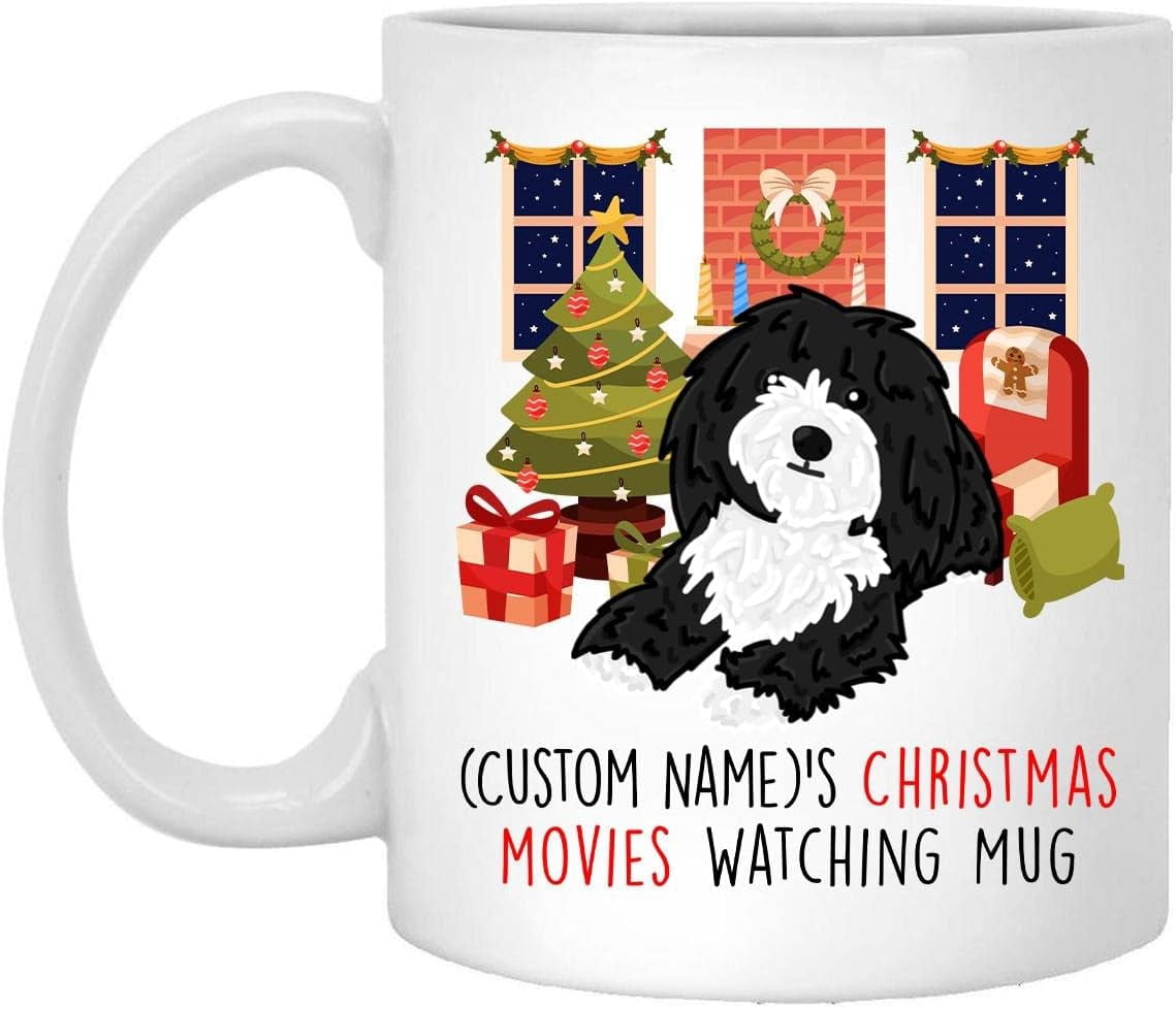 Lovesout Puppy Havanese Dog 2025 Christmas Movies Watching Mug ...