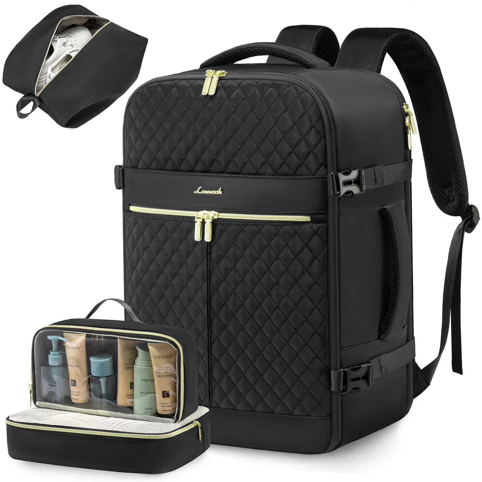 Lovevook Carry-on Luggage Backpack,Waterproof Travel Laptop Backpack ...