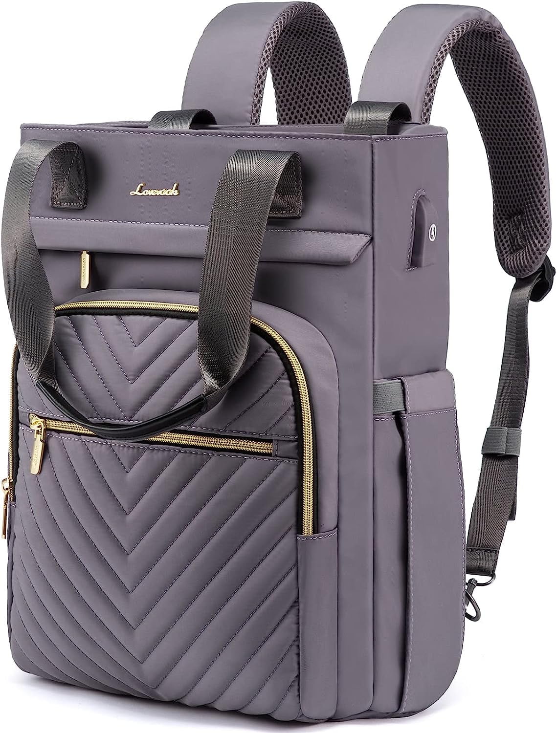 Lovevook 15.6" Laptop Backpack, 3 in 1 Wide Open Design, Nylon Office ...