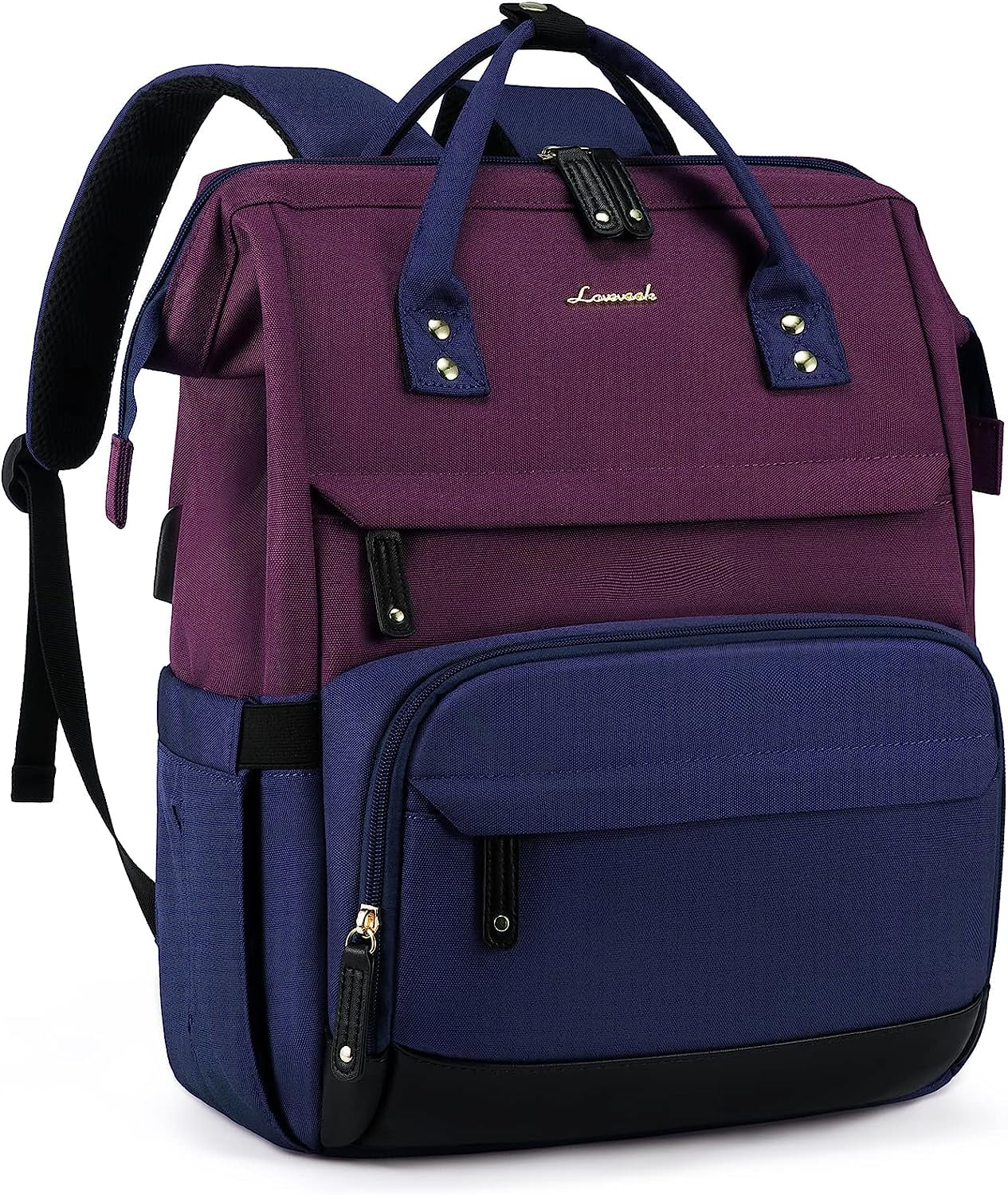 Lovevook 15.6" Laptop Backpack, Waterproof, USB Port, Women's College ...