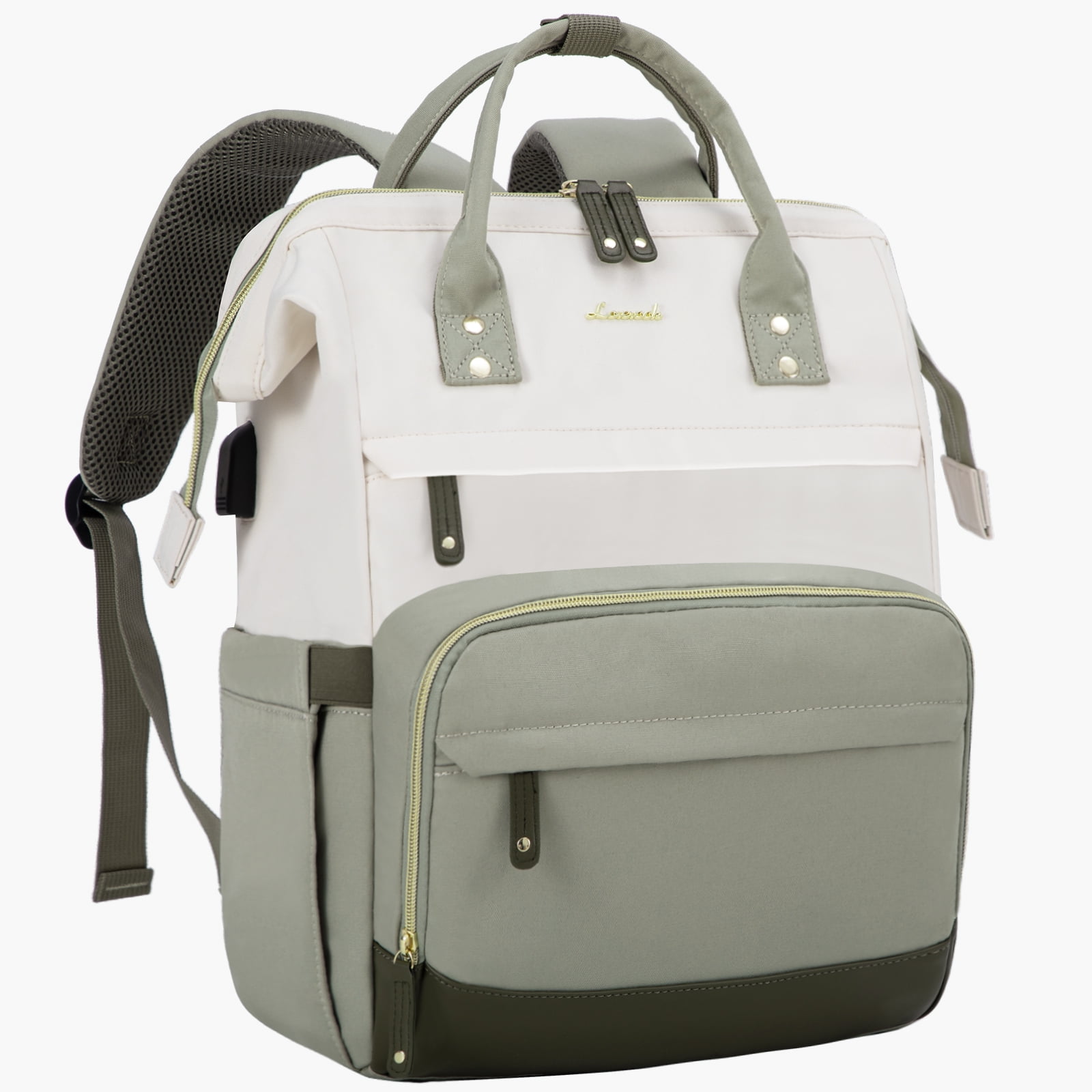 Lovevook Laptop Backpack, 15.6" Women Work Backpack Purses with USB ...