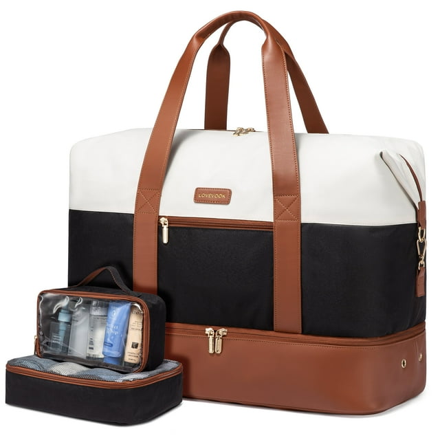 Lovevook Travel Duffel Bag for Women, Large Weekender Overnight Bag ...