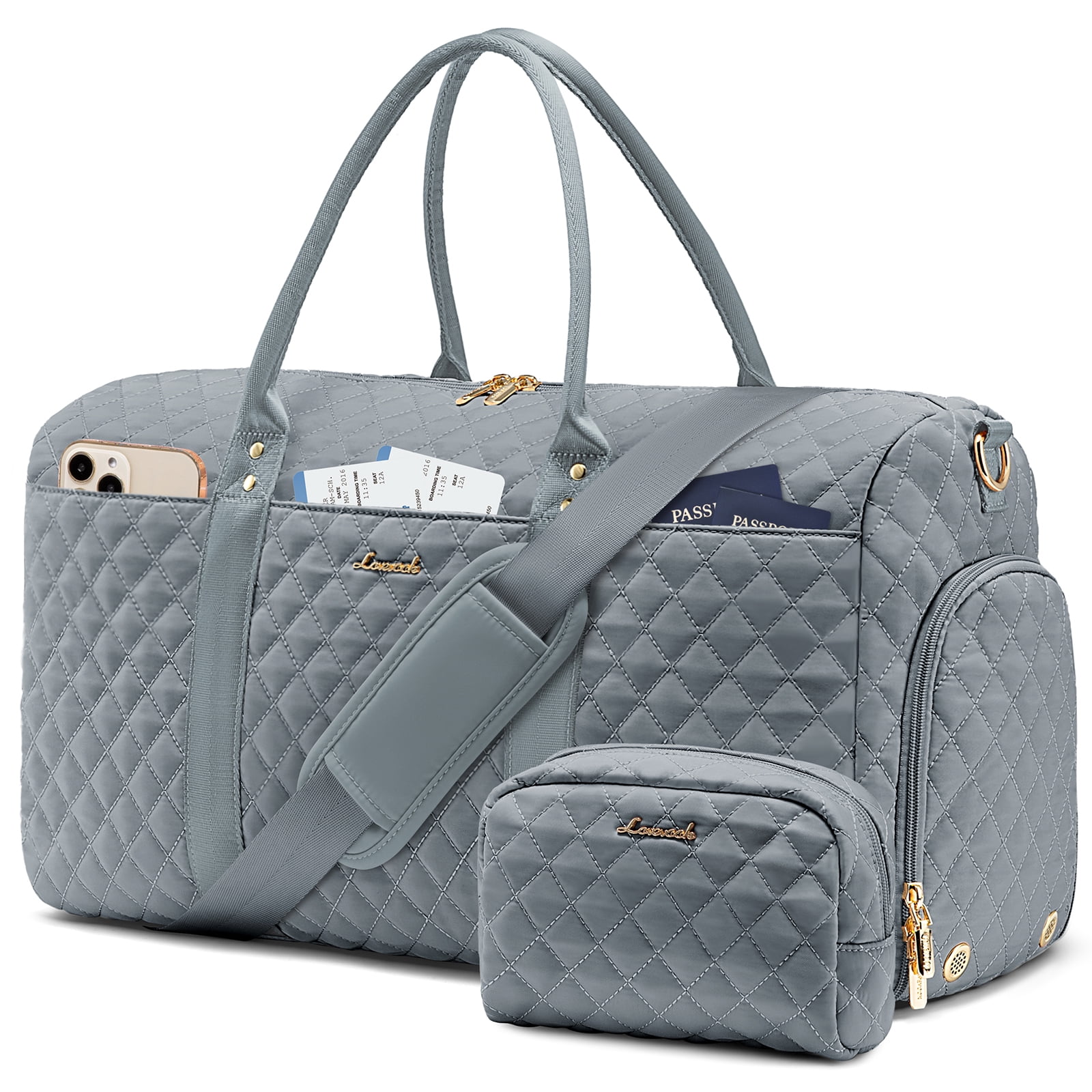 Lovevook Travel Duffle Bag for Women, TSA Approved Large Weekender Bag ...
