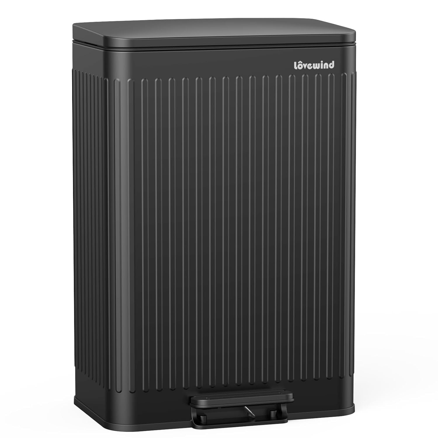 Lovewind 60 Liter/ 16 Gallon Stainless Steel Trash Can with Soft-Close ...