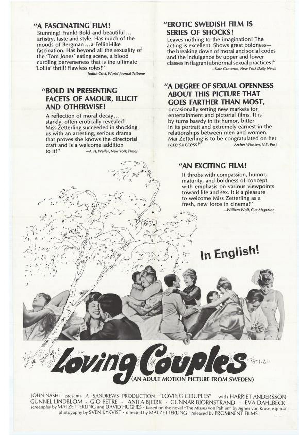 Loving Couples - movie POSTER (Style A) (27" x 40") (1964) - Walmart.com