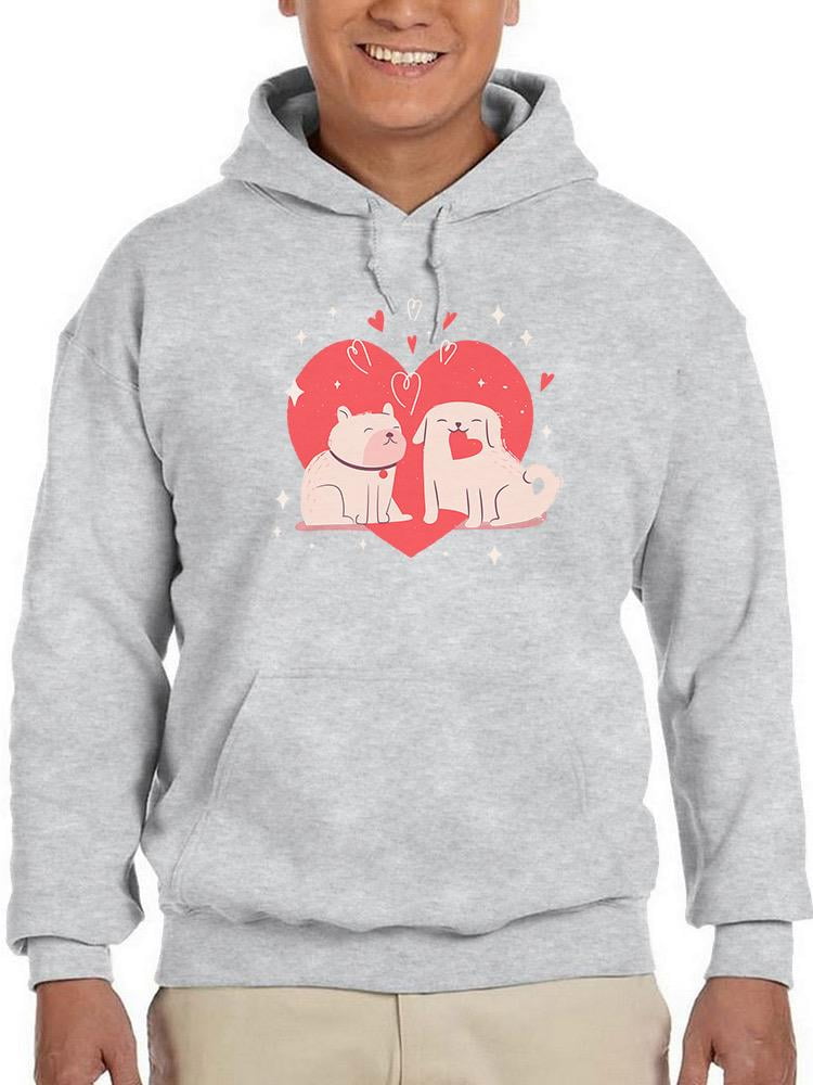 Loving Dogs Hoodie Men -Smartprints Designs, Male Large - Walmart.com