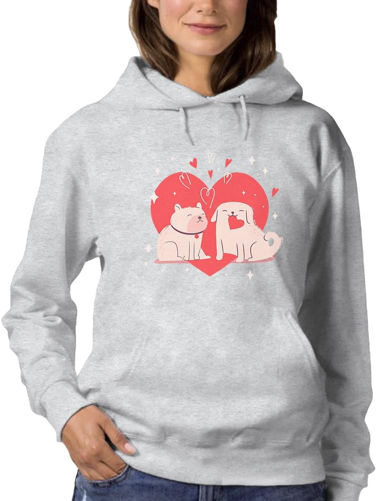 Loving Dogs Hoodie Women -Smartprints Designs, Female Large - Walmart.com