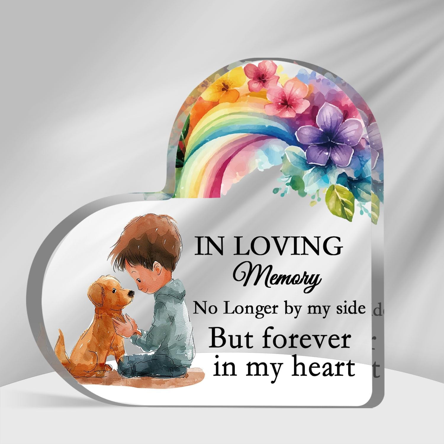 In Loving Memory Dog Sign, Pet Memorial Sympathy Gift for Loss of Dog ...