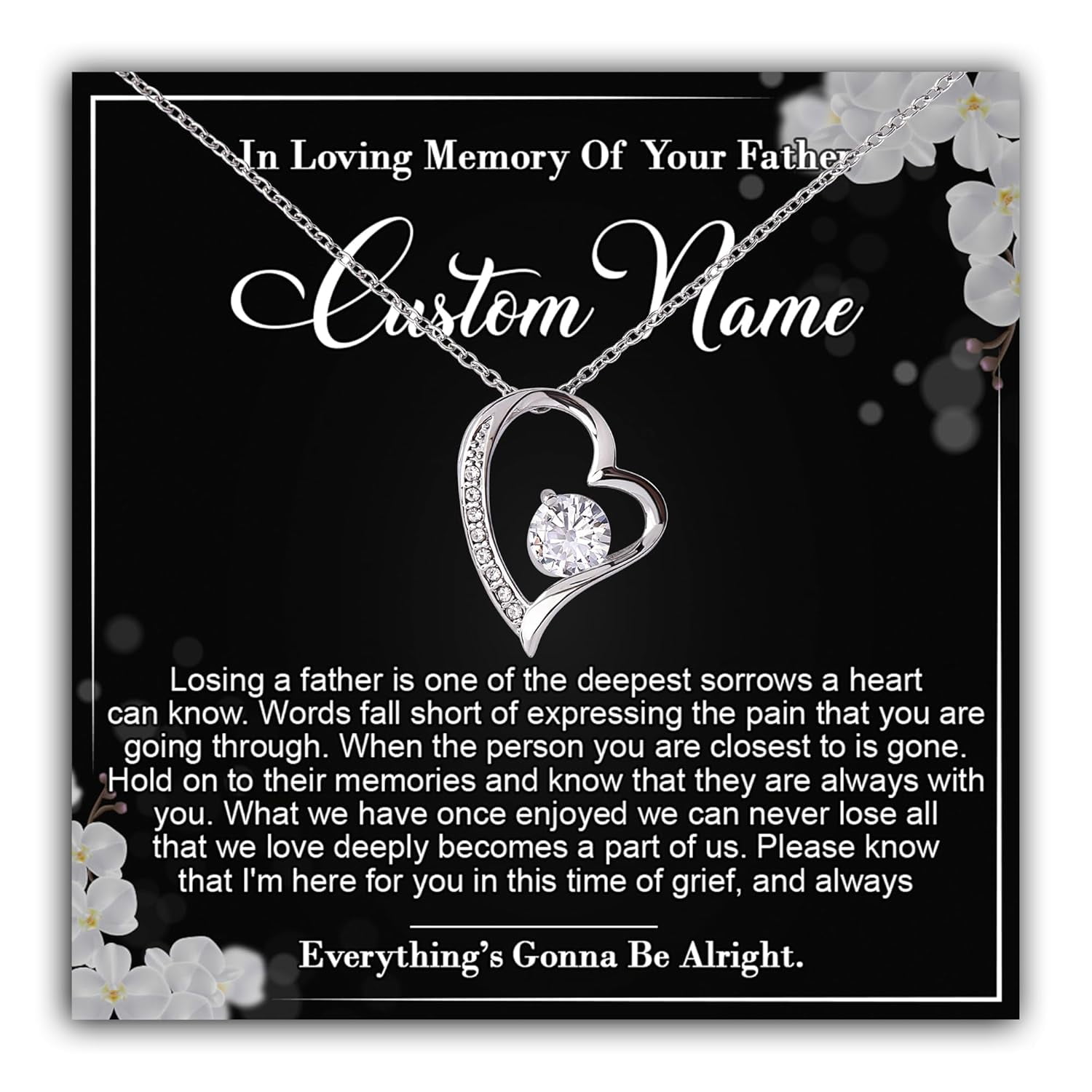 In Loving Memory Necklace, Sympathy Loss Of Loved One, Miscarriage ...