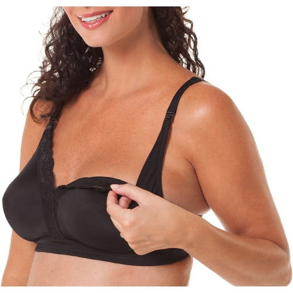 Loving Moments By Leading Lady Maternity Comfort Wirefree Lace Trim