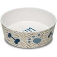 Loving Pets Dolce Moderno Bowl Yum Chevron Design [Dog, Dishes Plastic ...