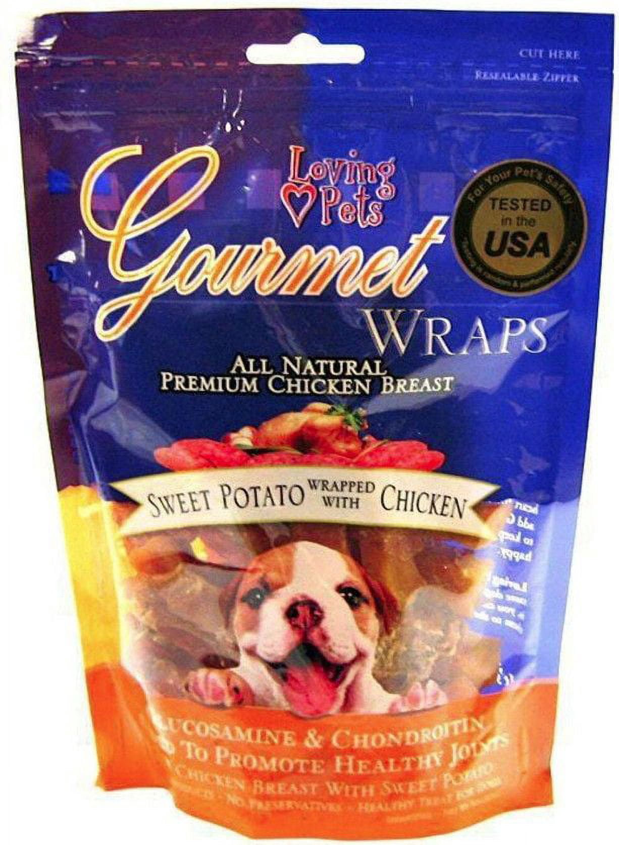Loving Pets Gourmet Sweet Potato & Chicken Wraps [Dog, Treats Packaged ...