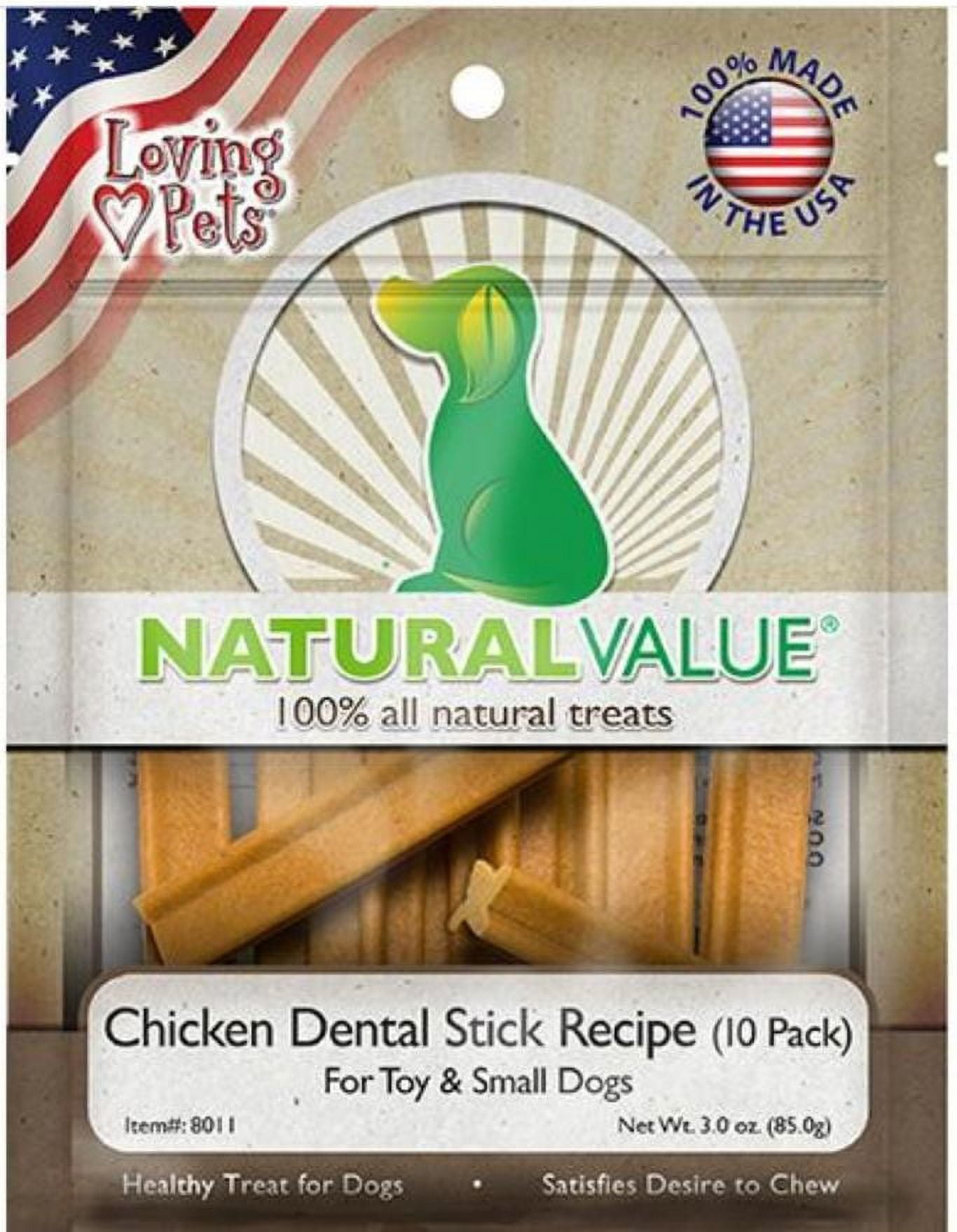 Loving Pets Natural Value Chicken Dental Sticks [Dog, Dental & Breath ...