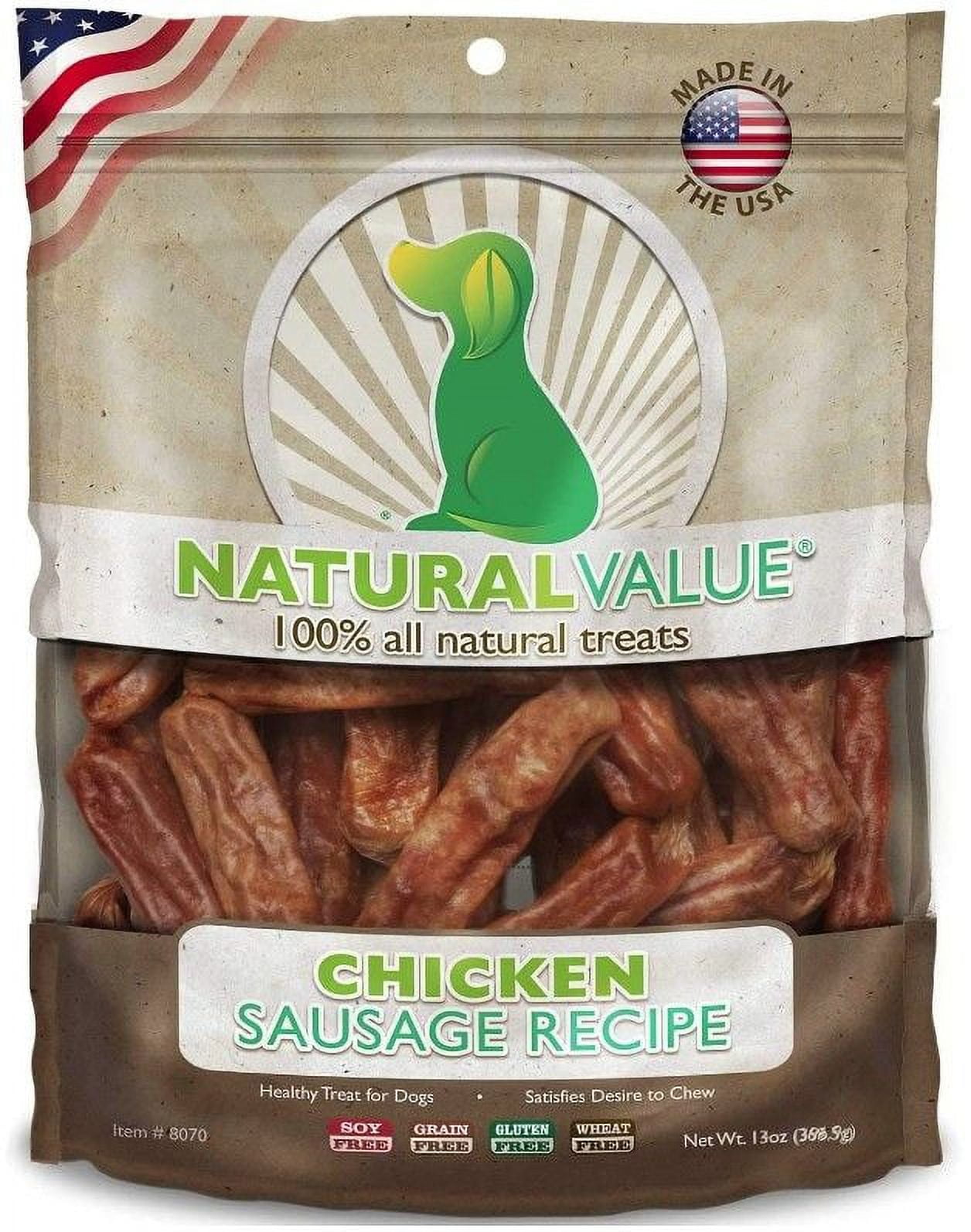 Loving Pets Natural Value Chicken Sausages [Dog, Treats Packaged] 14 oz ...