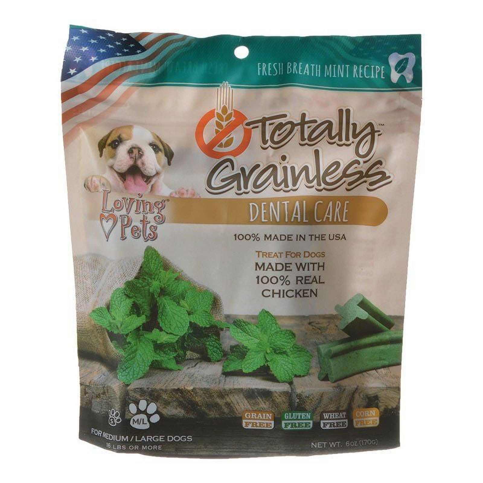 Loving Pets Totally Grainless Dental Care Chews - Fresh Breath Mint ...