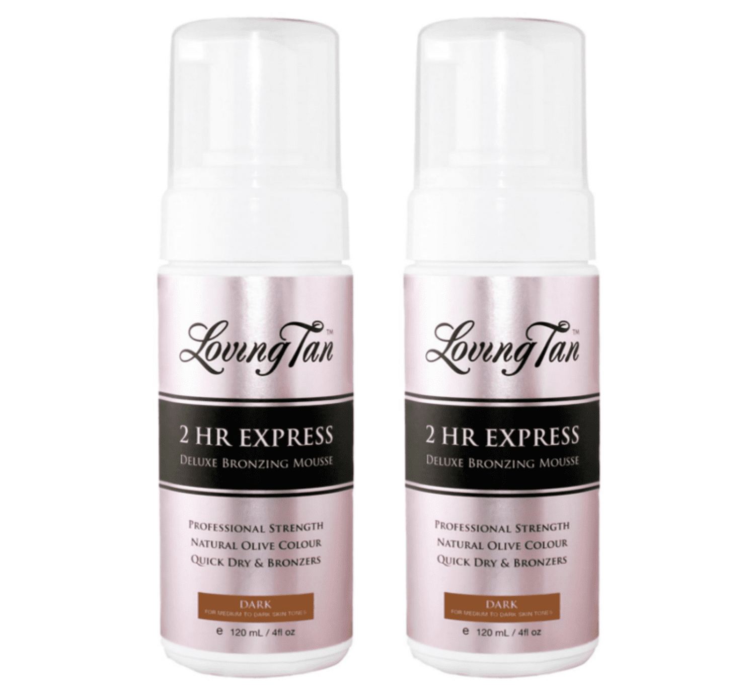 Loving Tan 2 HR Express Self Tanning Mousse Medium 5+ Sunless Self ...