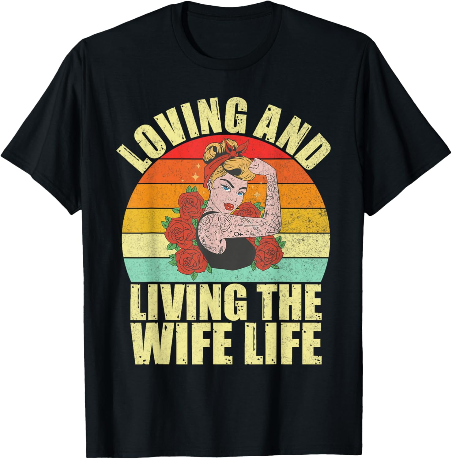 Loving and Living the Wife Life Wife T-Shirt - Walmart.com