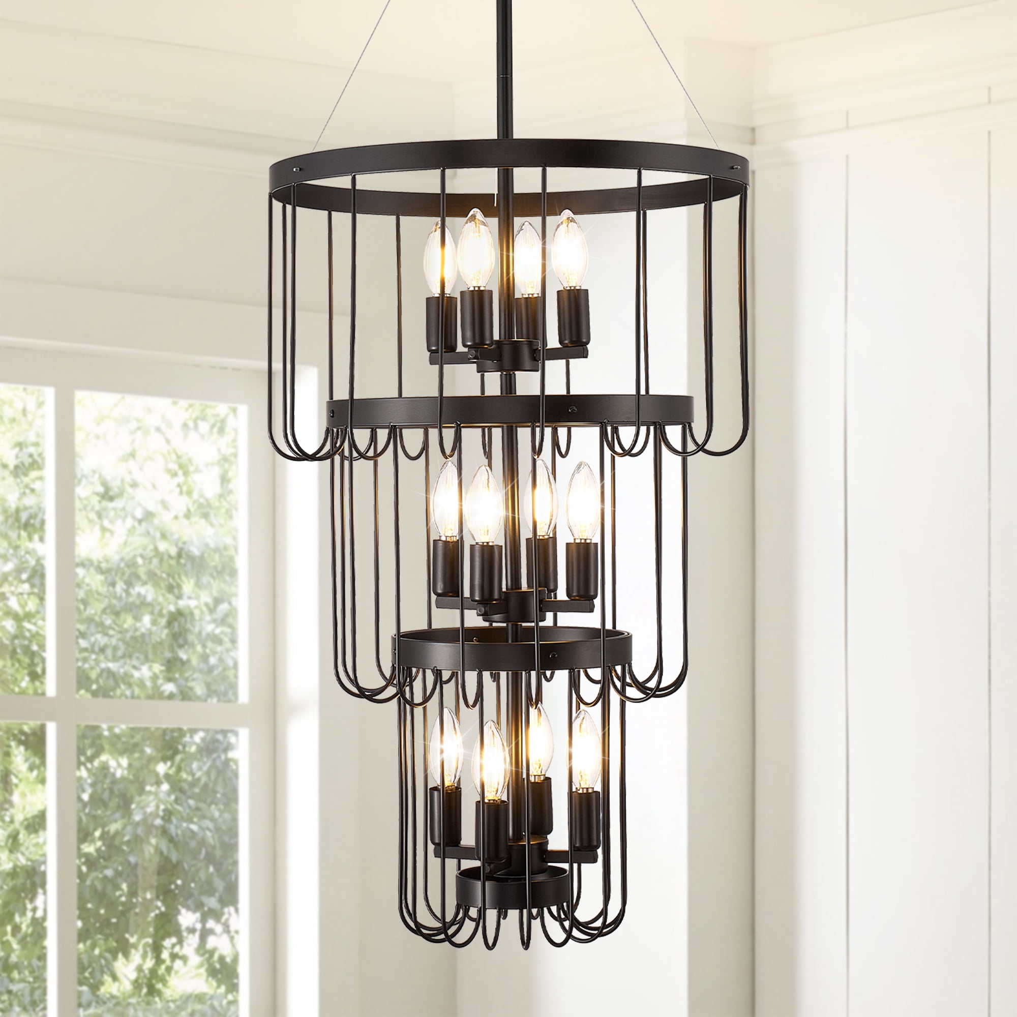 LovingAHome Industrial Traditional Vantage 12 Lights Lantern Hanging ...