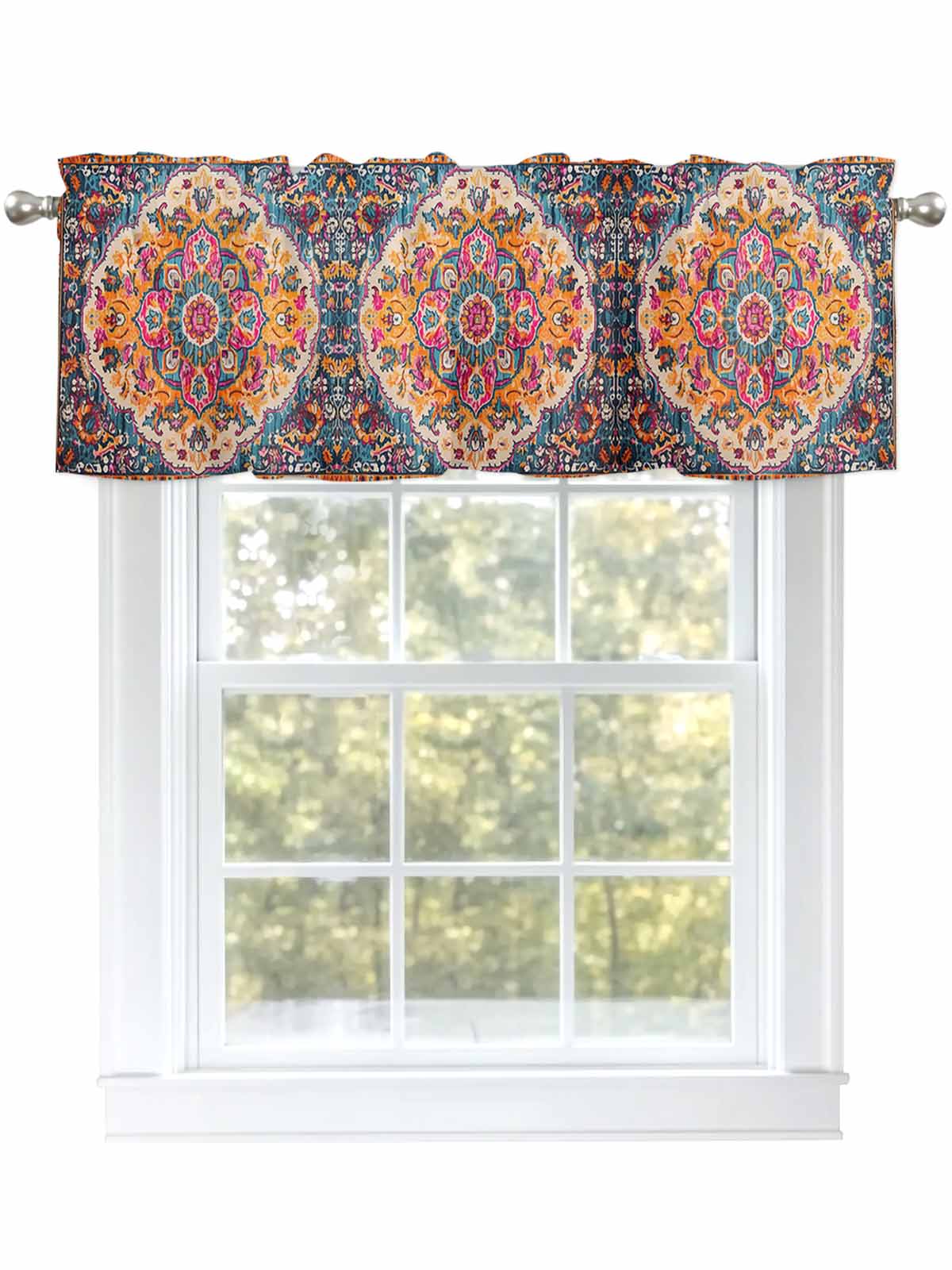 Lovingin Middle Century, Valances Window Treatment Farmhouse Decor ...