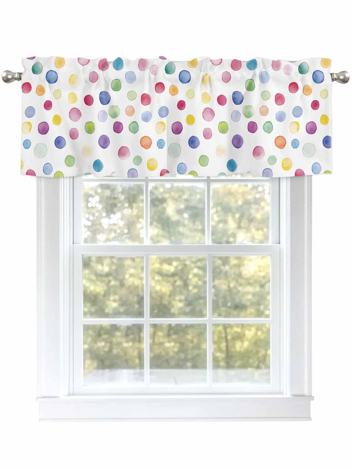 Lovingin Rainbow Boho Valances Window Treatment Farmhouse Decor ...