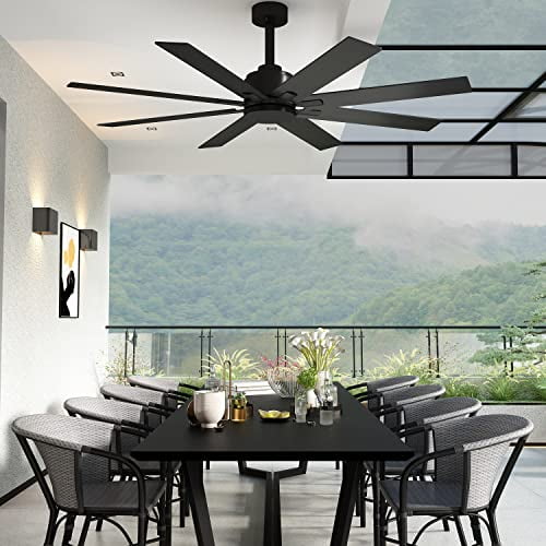 Lovinouse Large Ceiling Fan 65Inch with Double-Sided Fan Blades ...