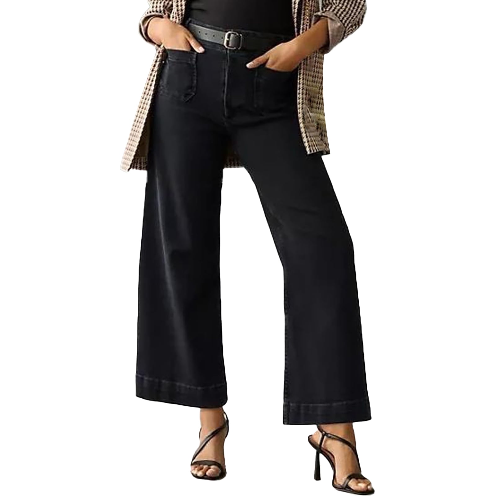 Lovinpro Wide Leg Jeans, Tummy Control Cropped Wide-Leg Jeans Oprah, High Waisted Straight Leg ...