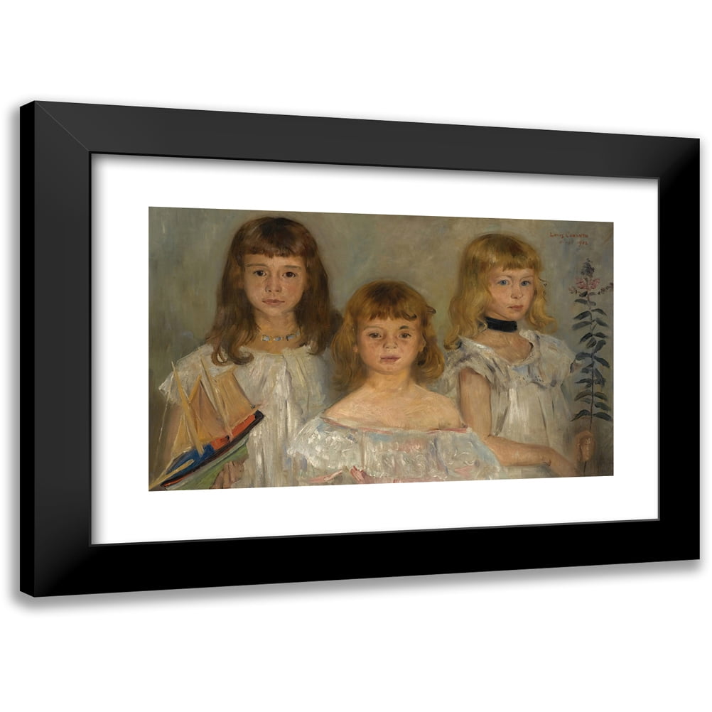 Lovis Corinth 24x16 Black Modern Framed Museum Art Print Titled - Three ...
