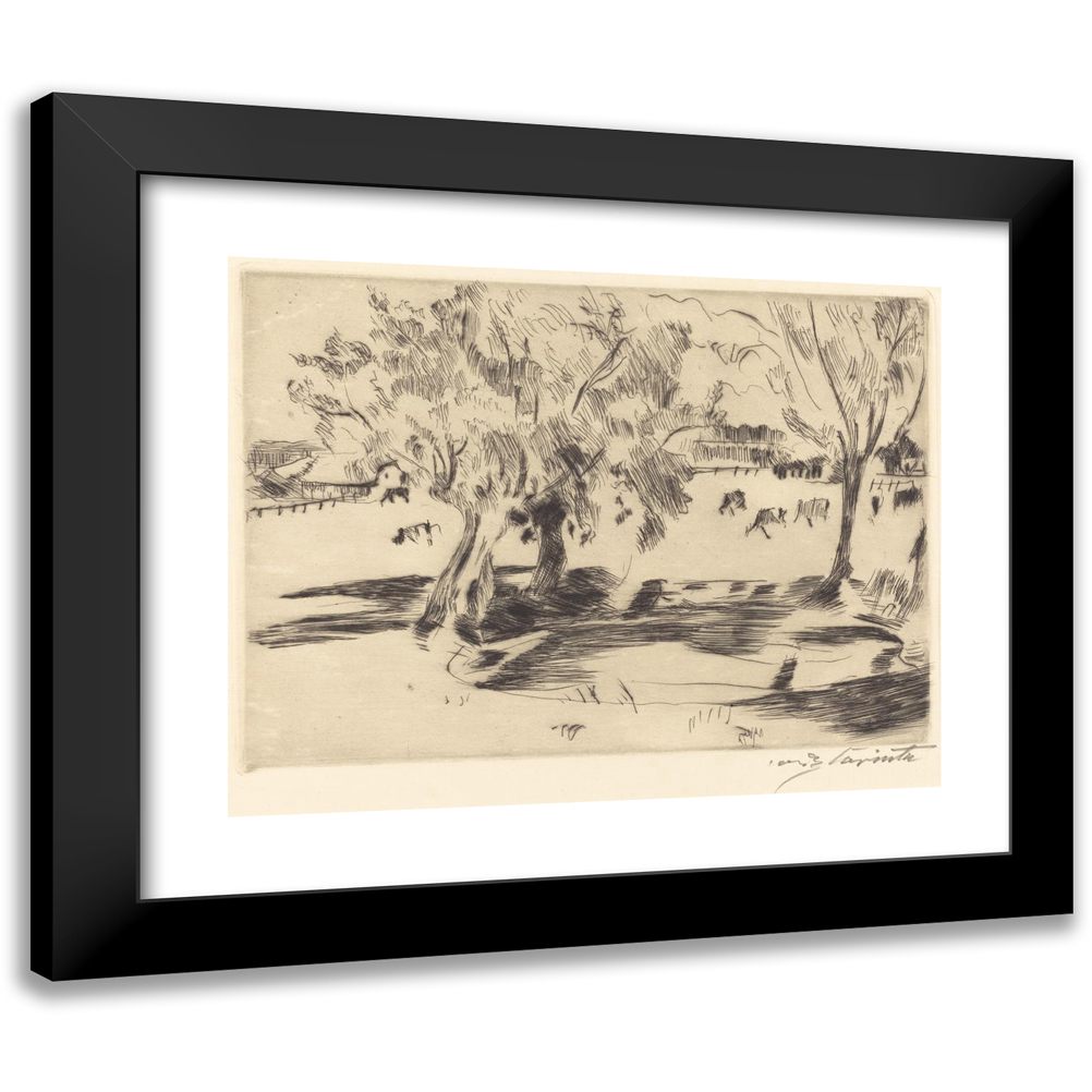 Lovis Corinth 24x20 Black Modern Framed Museum Art Print Titled ...