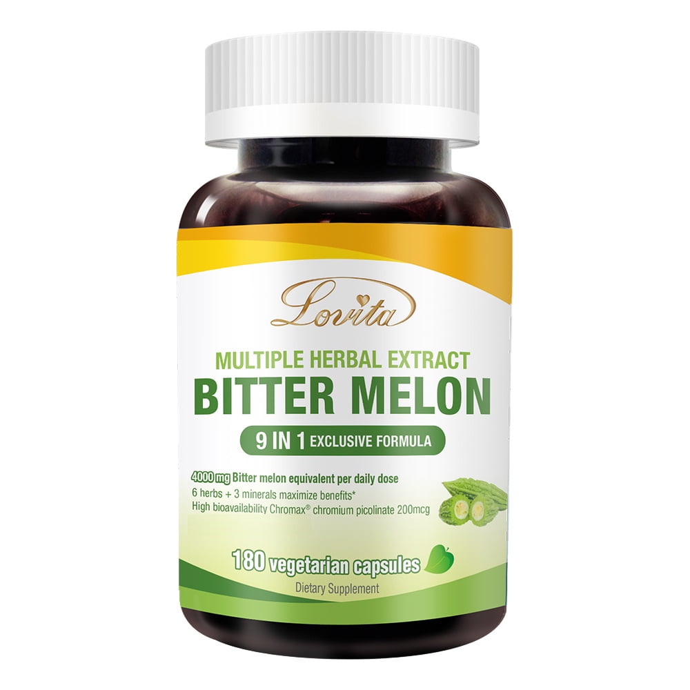 Lovita Bitter Melon Herbal Extract - 4000mg Daily Equivalent Dosage, 9 ...
