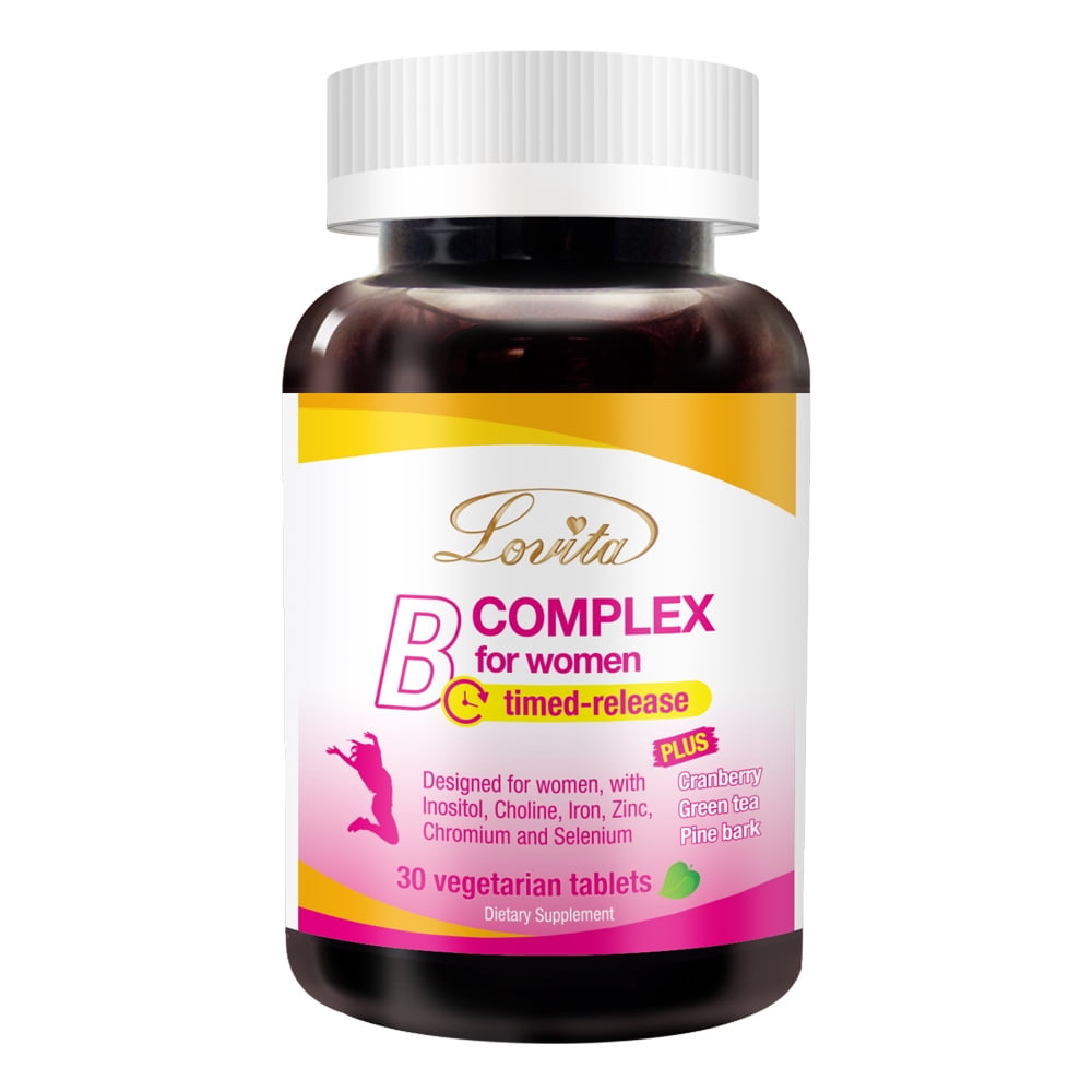 Lovita High Potent Vitamin B Complex for Women, Time Release, All B ...