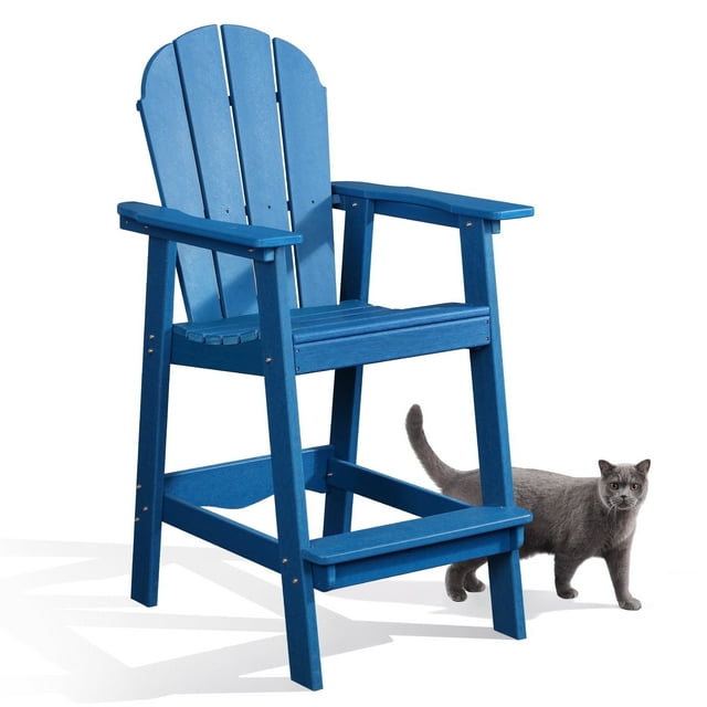 LovoIn | Tall Adirondack Chairs，Outdoor Adirondack Barstools with ...