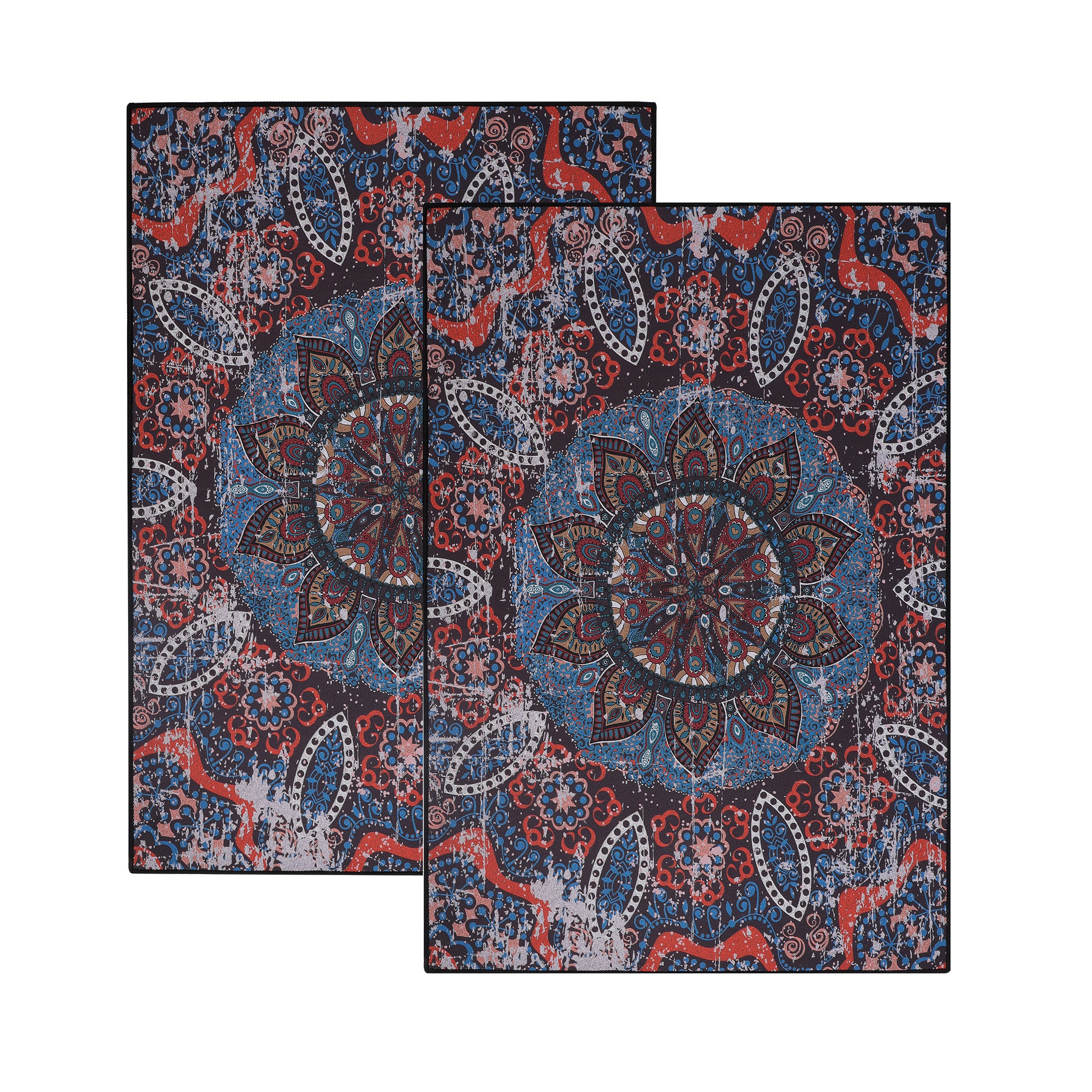 Lovote 2 Pcs Classic Area Rug Traditional Oriental Carpet Vintage Floor ...