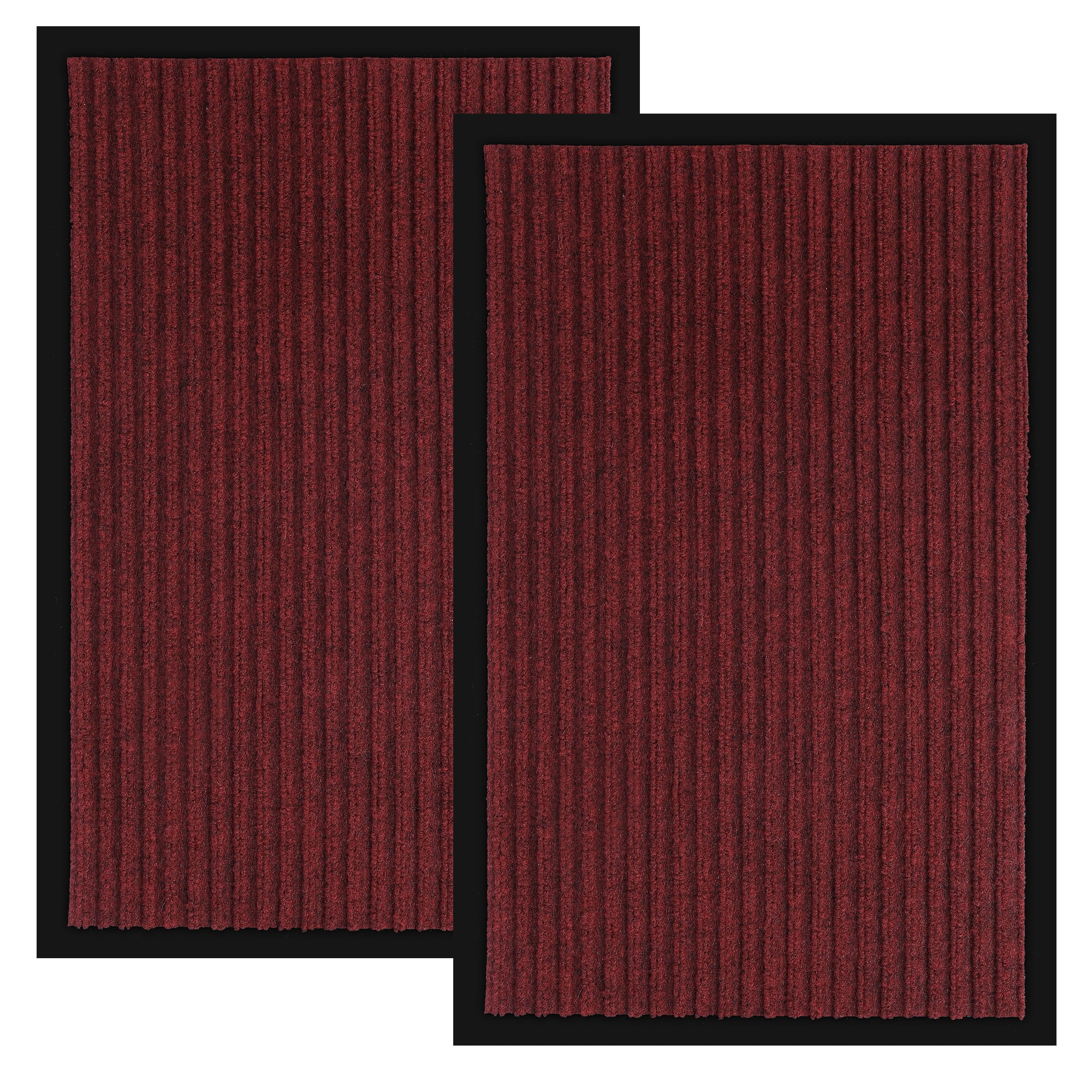 Lovote 2Pcs Doormat Solid Color Striped Entrance Outdoor Doormat, Non ...