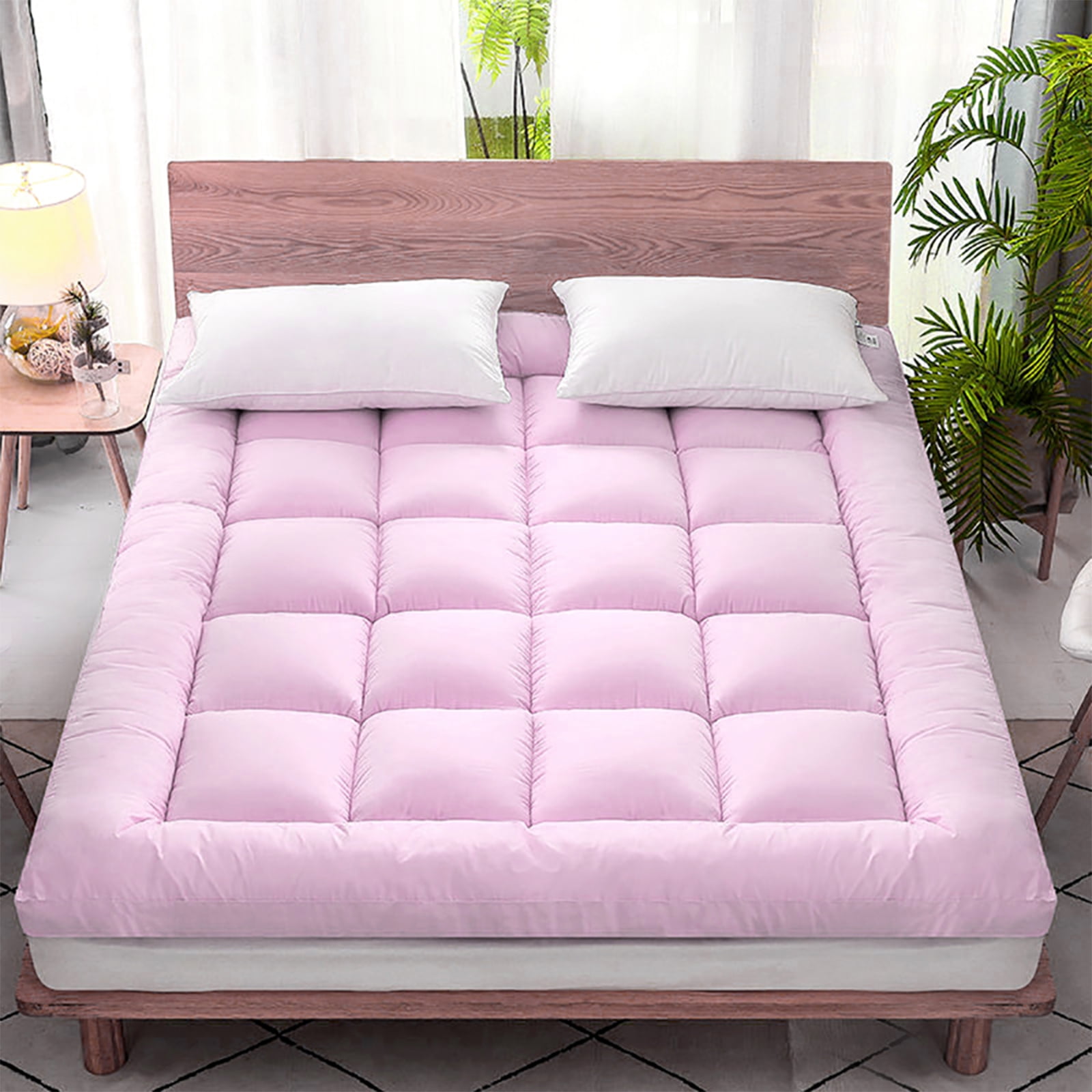 Lovote Extra Thick Full Mattress Topper Pillow Top Mattress Pad Cover Cooling Mattress Protector
