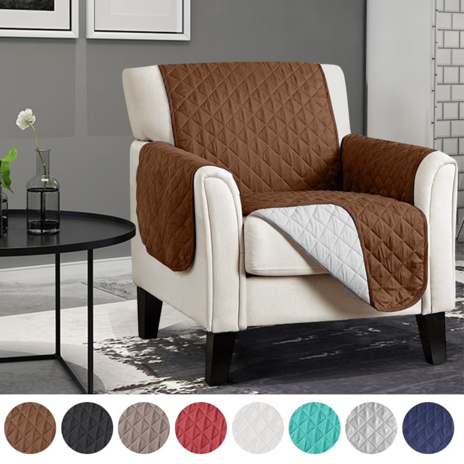 Lovote Non-Slip Waterproof Microfiber Couch Cover, Furniture Protector ...