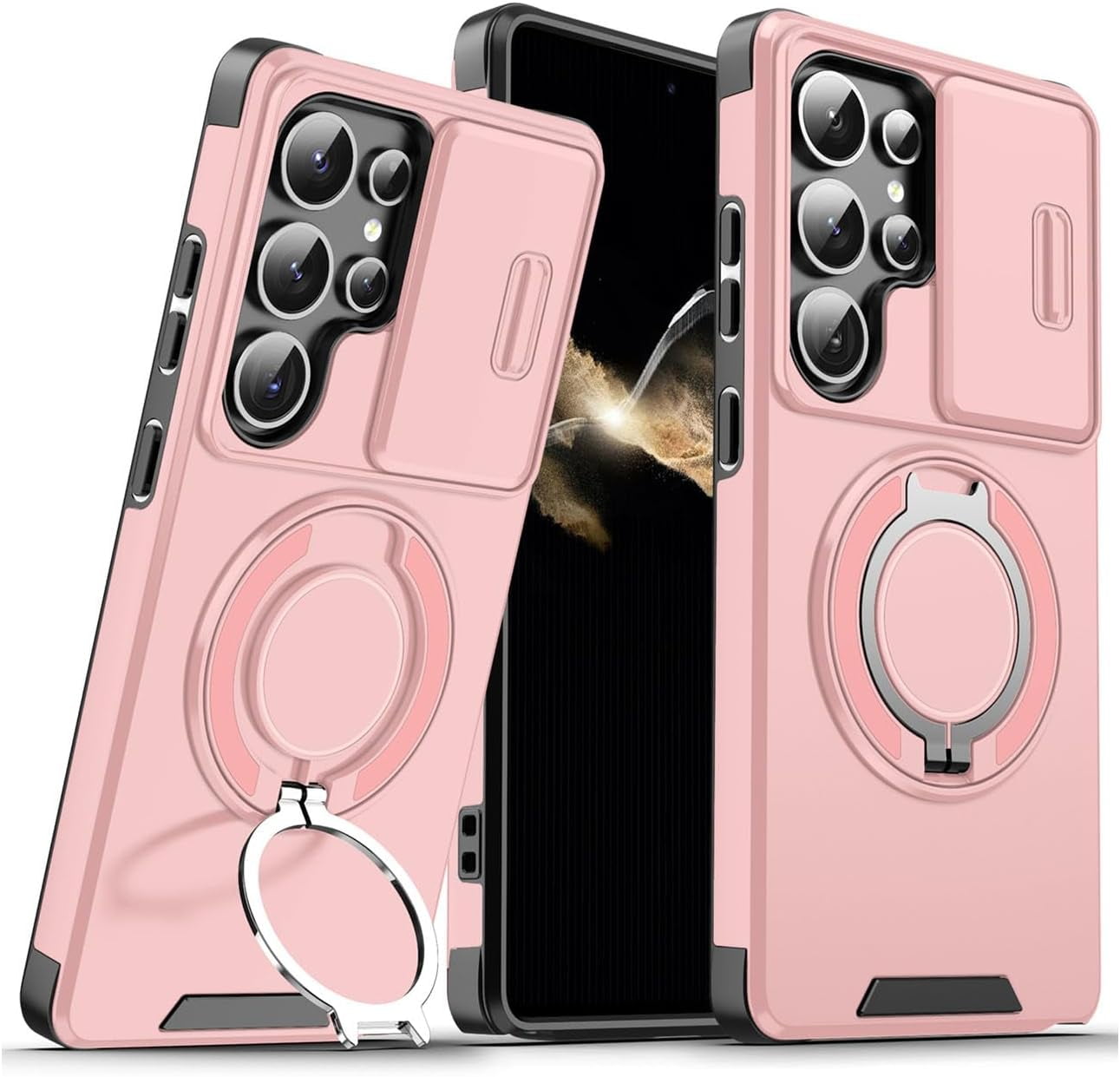 Lovreko New Slide Camera Protection Magnetic Stand Phone Case for ...