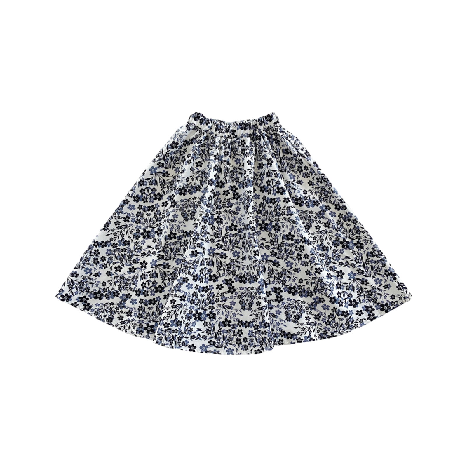 Zwiiyzr 2-11Y Floral Long Skirt For Girls Toddler Kids Teens A-Line ...