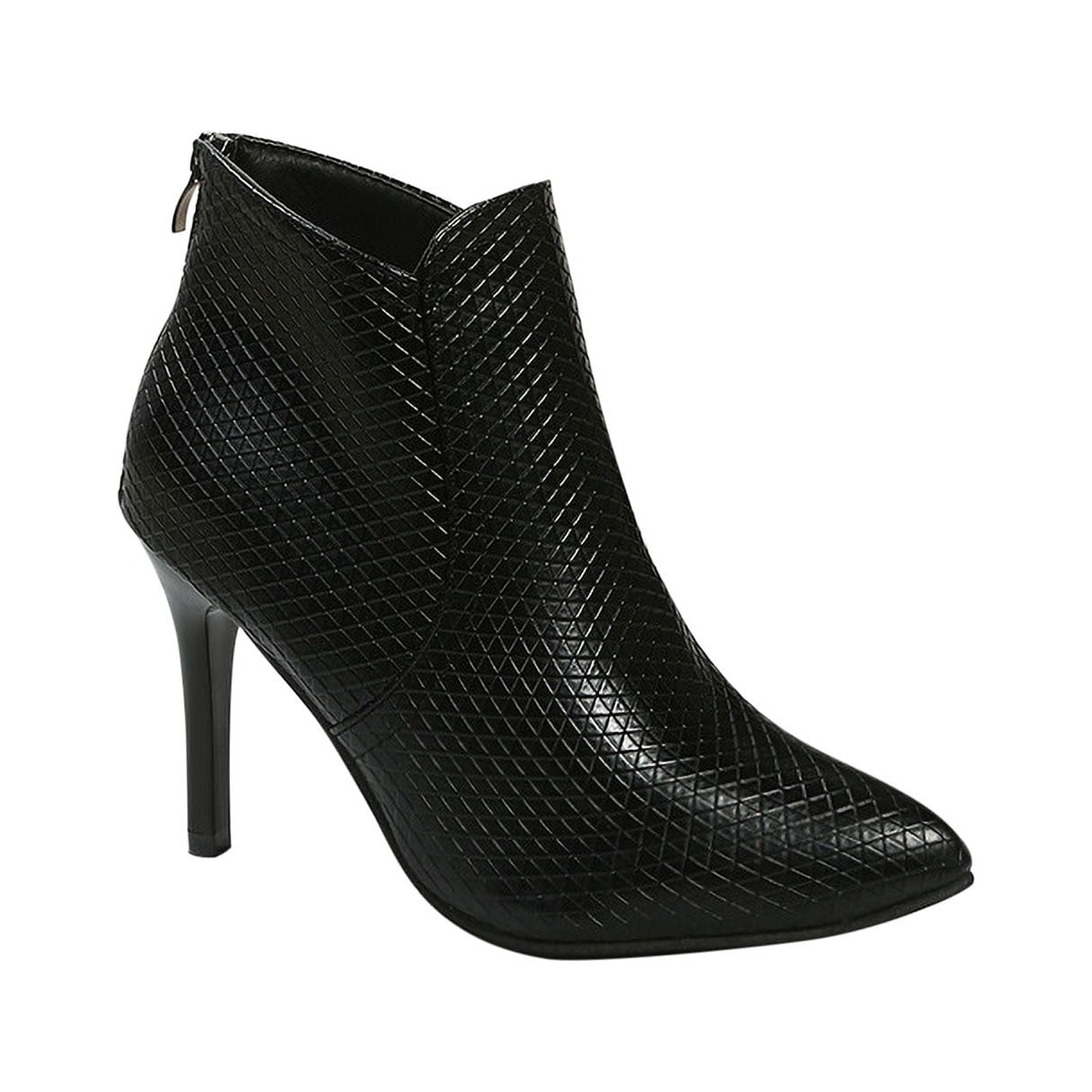 Lovskoo 2024 Ankle Boots for Women Leather Wedding Dress Shoes Stiletto ...