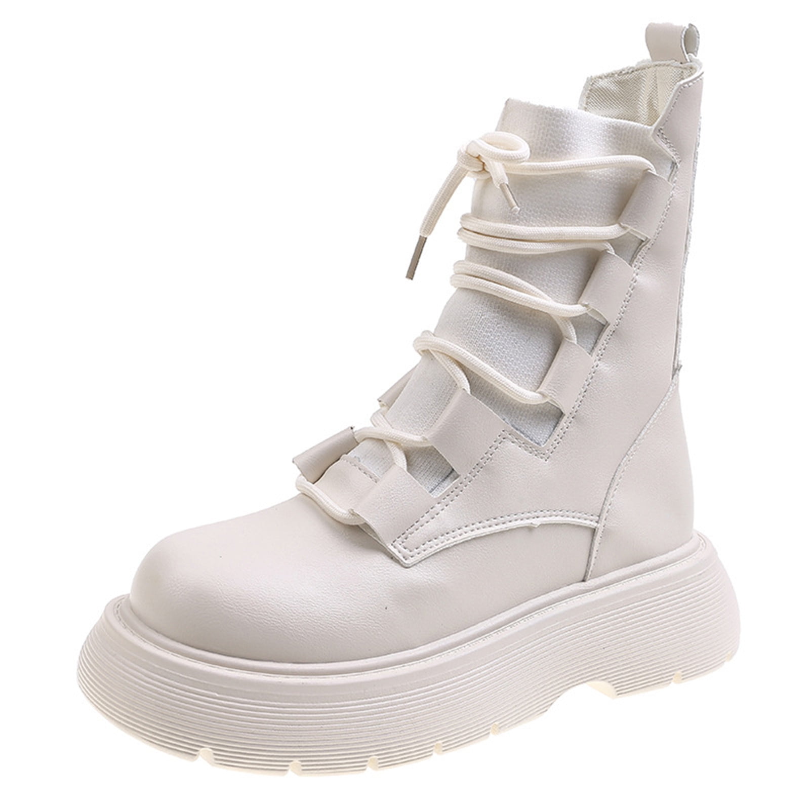 Lovskoo 2024 Ankle Boots for Women Wide Calf Round Toe Vintage Slip On ...