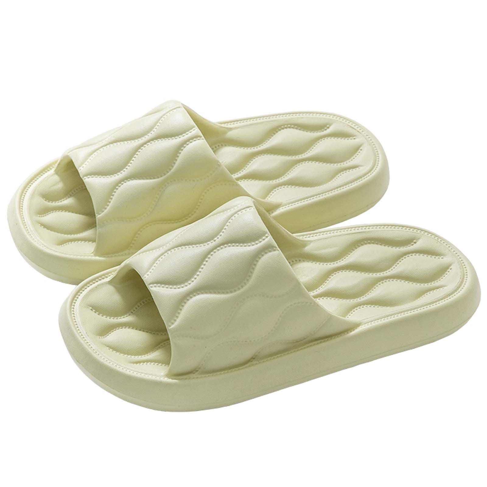Lovskoo 2024 Cloud Slippers for Women and Men Memory Foam Shower Shoes ...