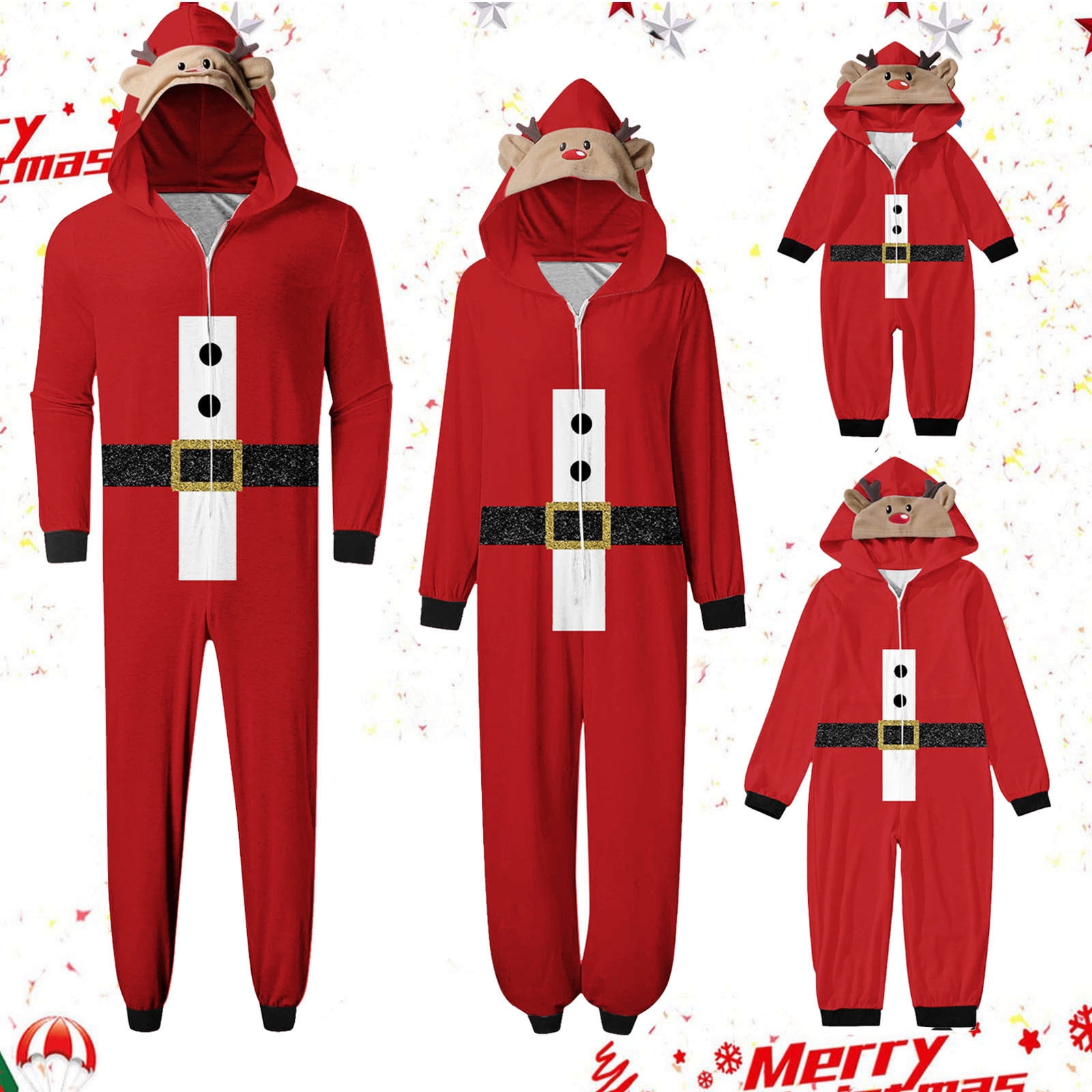 Rohuuque 2024 Family Christmas Pajamas Matching Sets Onesie Trendy ...