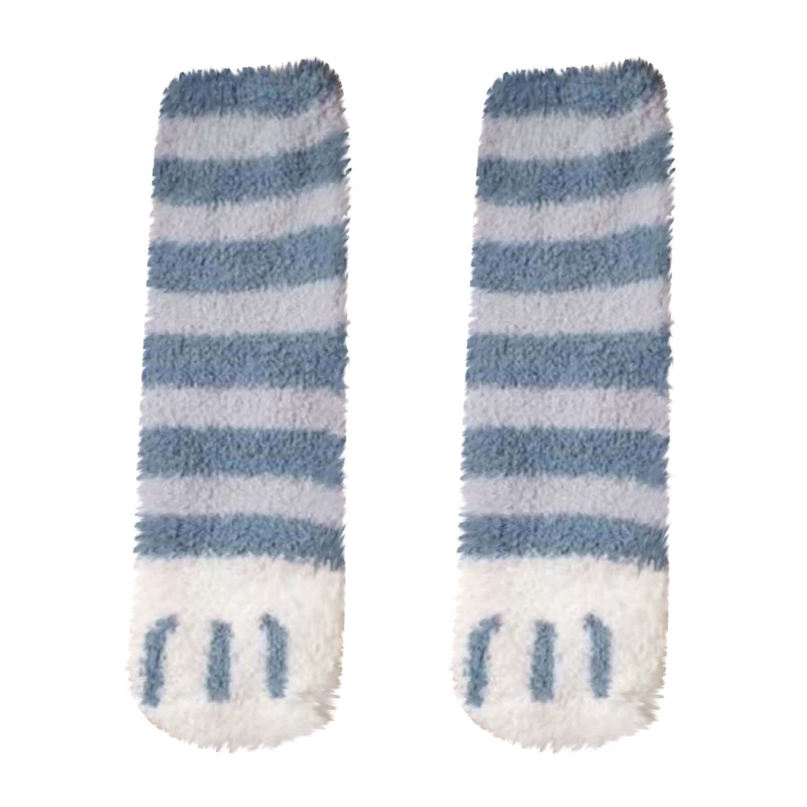 Lovskoo Fuzzy Socks for Women Coral Fleece Fluffy Socks Women Winter ...