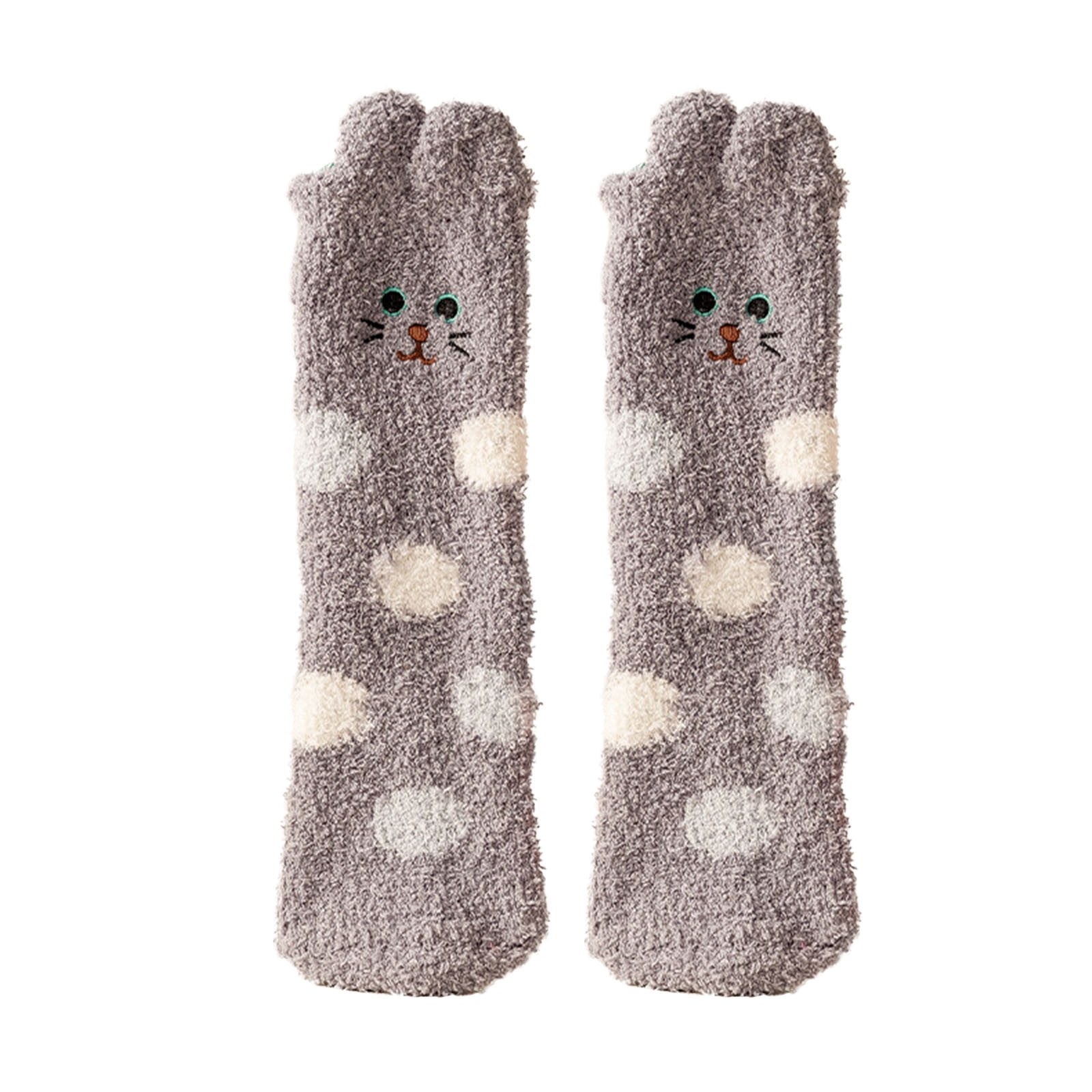 Lovskoo Women's Fuzzy Socks Coral Fleece Winter Cotton Socks ...