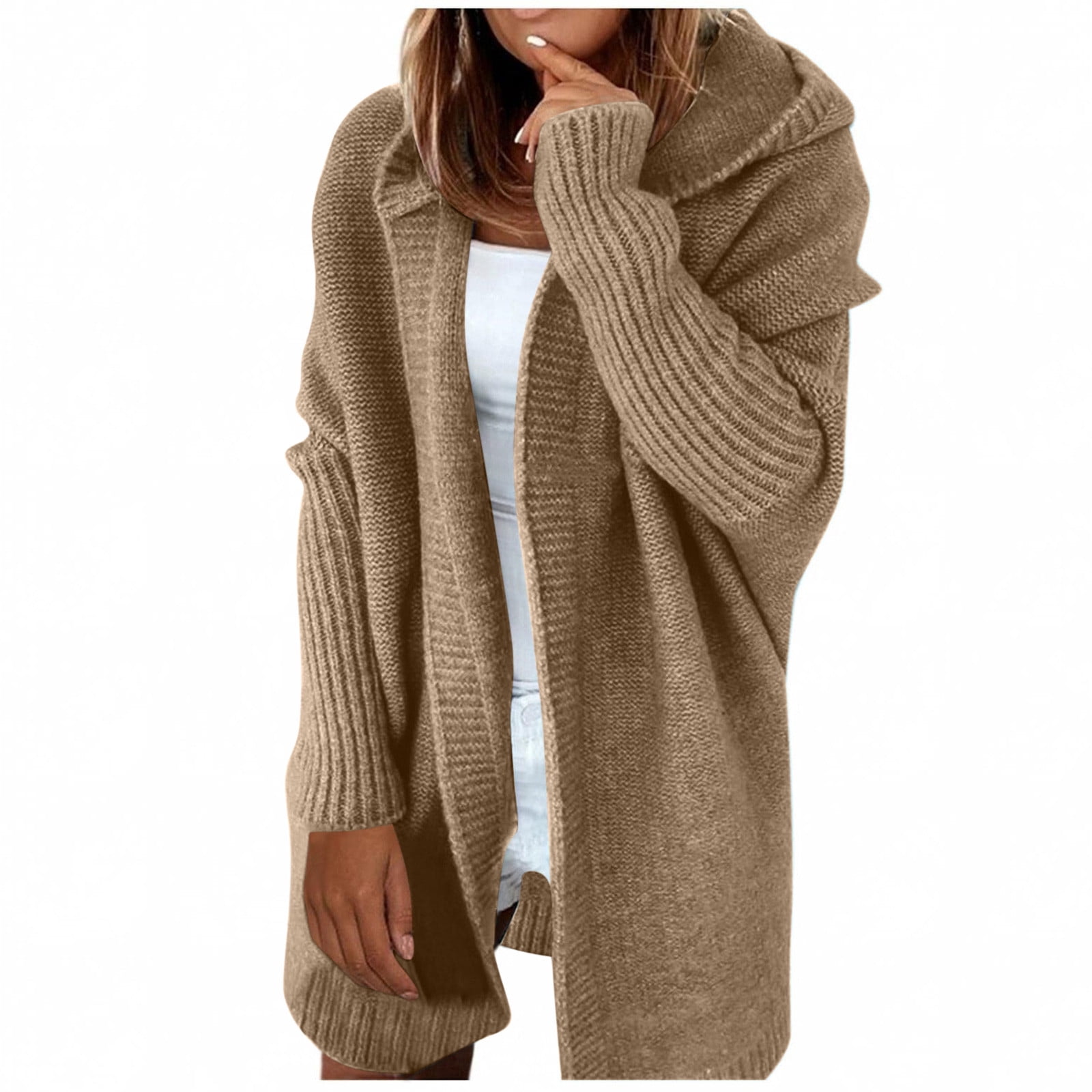 Lovskoo 2024 Long Cardigans for Women Trendy Long Sleeve Solid Color ...