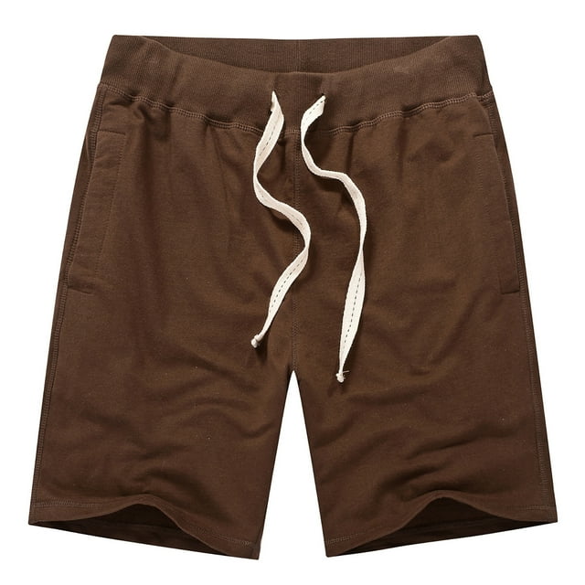 Lovskoo 2024 Men's Casual Classic Shorts Solid Color Elastic Waist ...