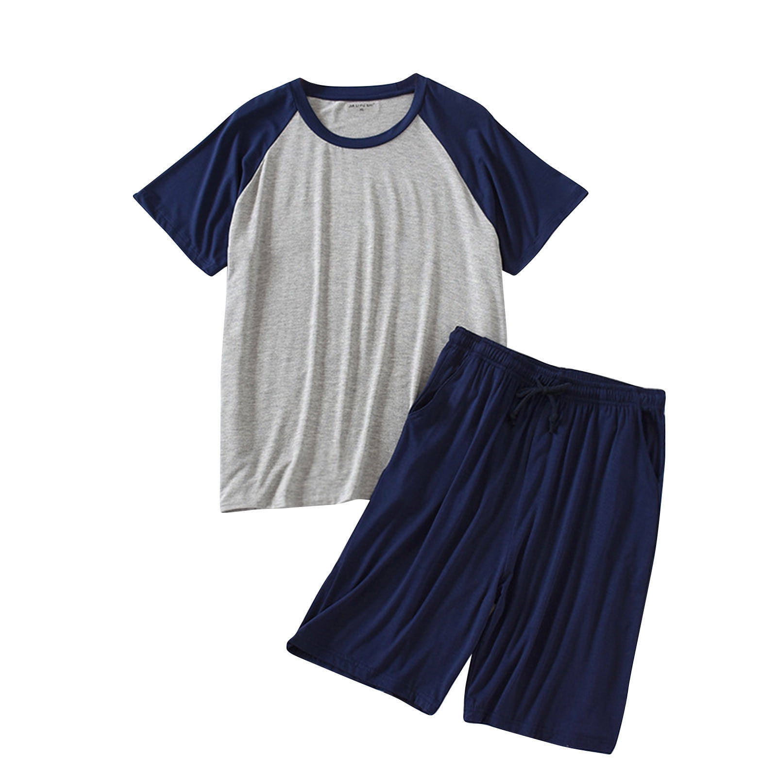 Lovskoo 2024 Men's Pajama Set Sleepwear Lightweight Quick Dry Short ...