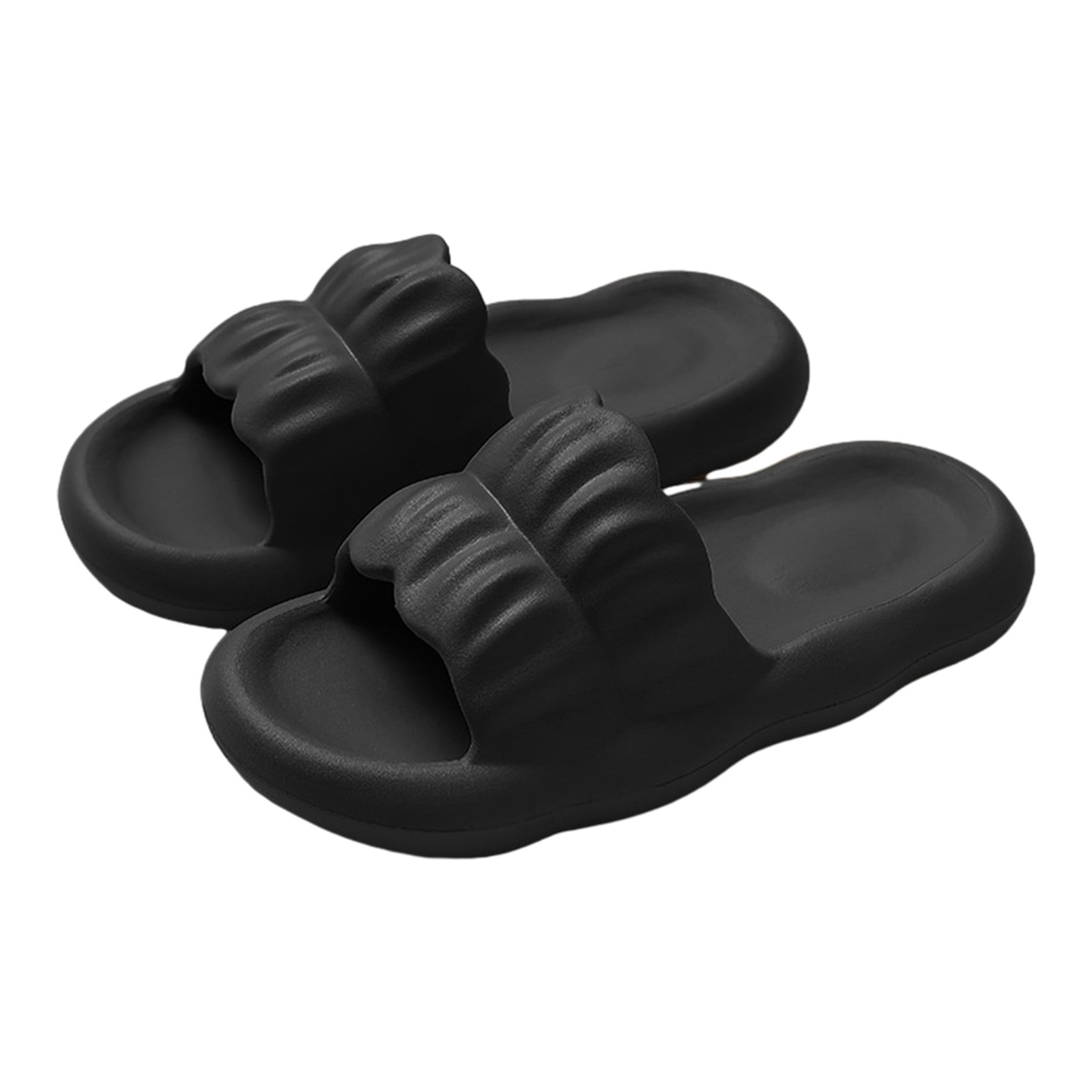 Lovskoo 2024 Soft Shower Shoes Slides for Women Comfy Platform Pillow ...