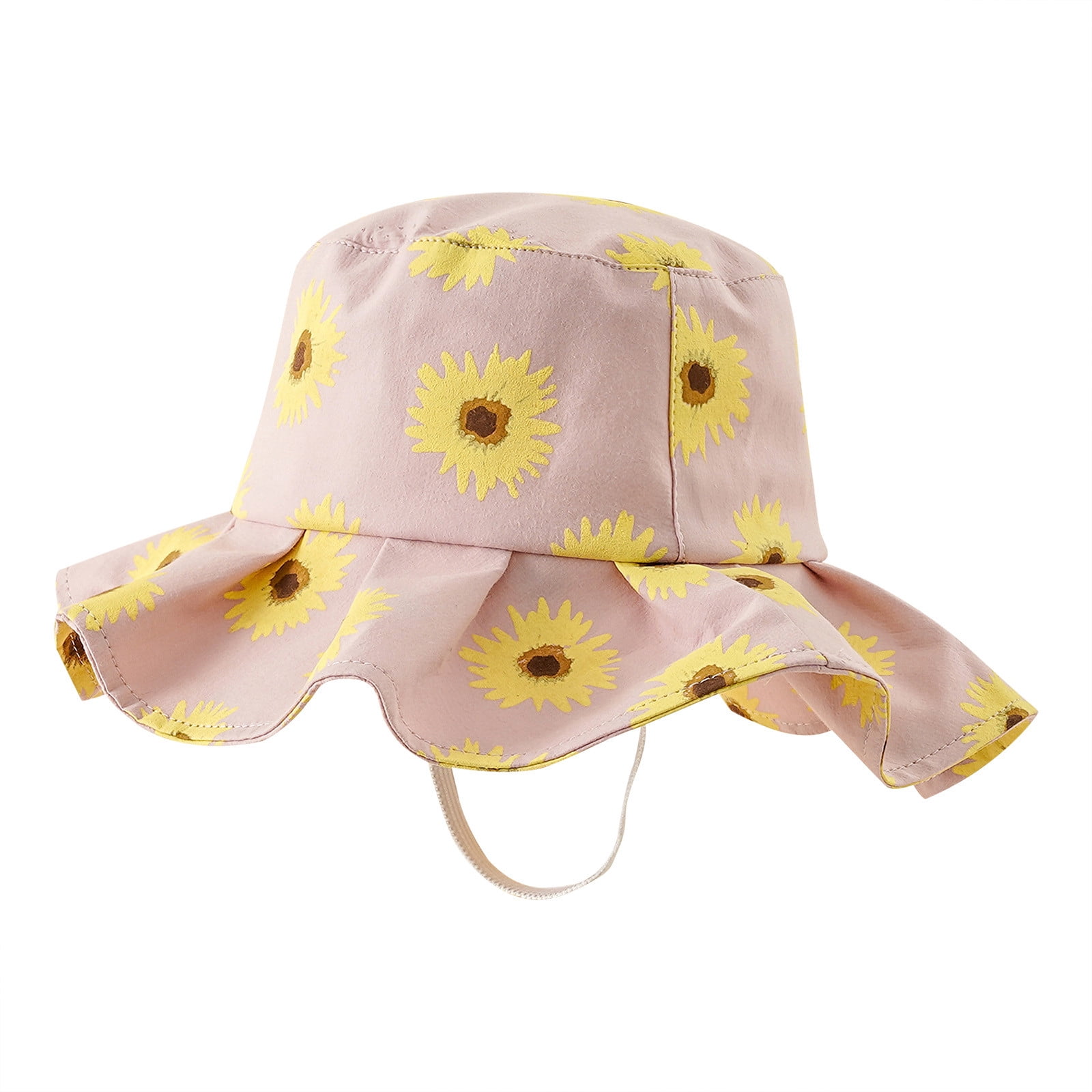 Lovskoo 2024 Toddler Boys Girls Sunflower Bucket Hat Kids Summer ...
