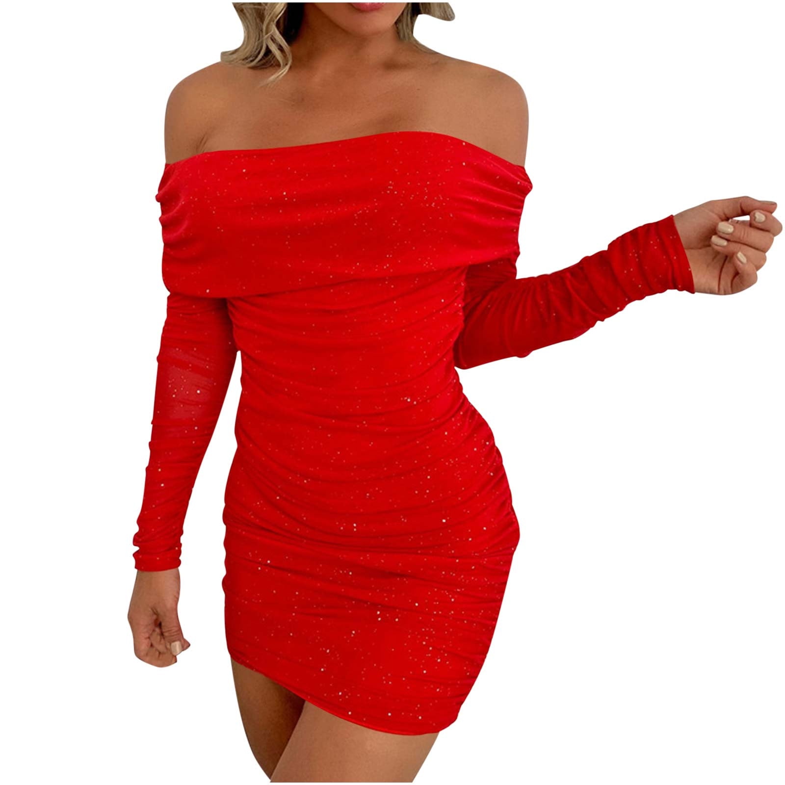 Lovskoo 2024 Wedding Guest Dresses for Women Evening Gown Party Prom ...