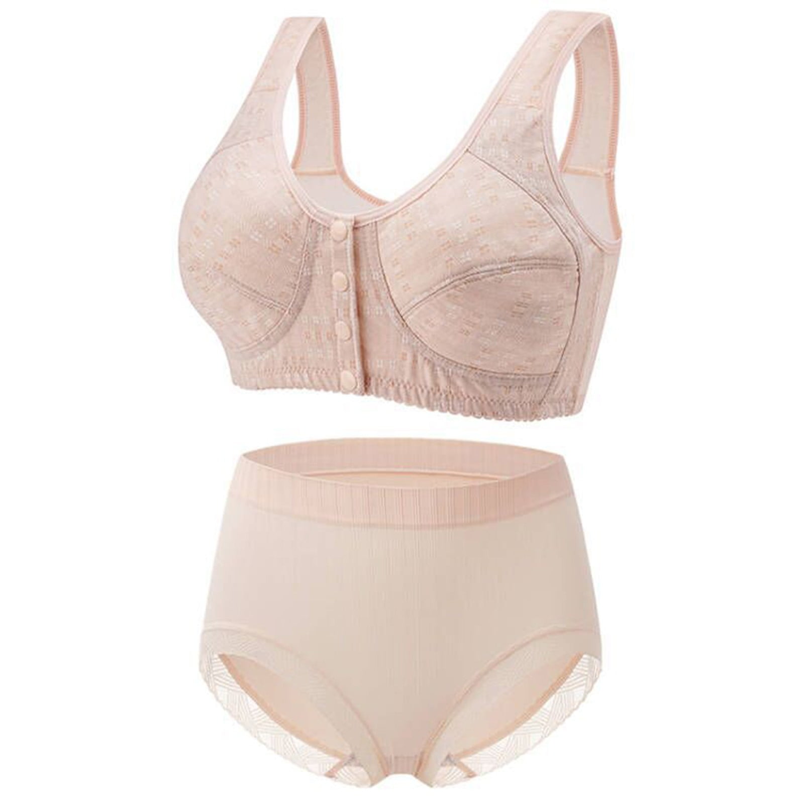 Lovskoo 2024 Wireless Bras for Women Wirefree Plus Size Bra Front ...